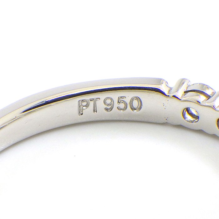 ティファニー Tiffany & Co. リング フォーエバー バンド 60004402 エンブレイス ハーフサークル エタニティ 9ポイント ダイヤモンド 0.27ct PT950 8号 ...