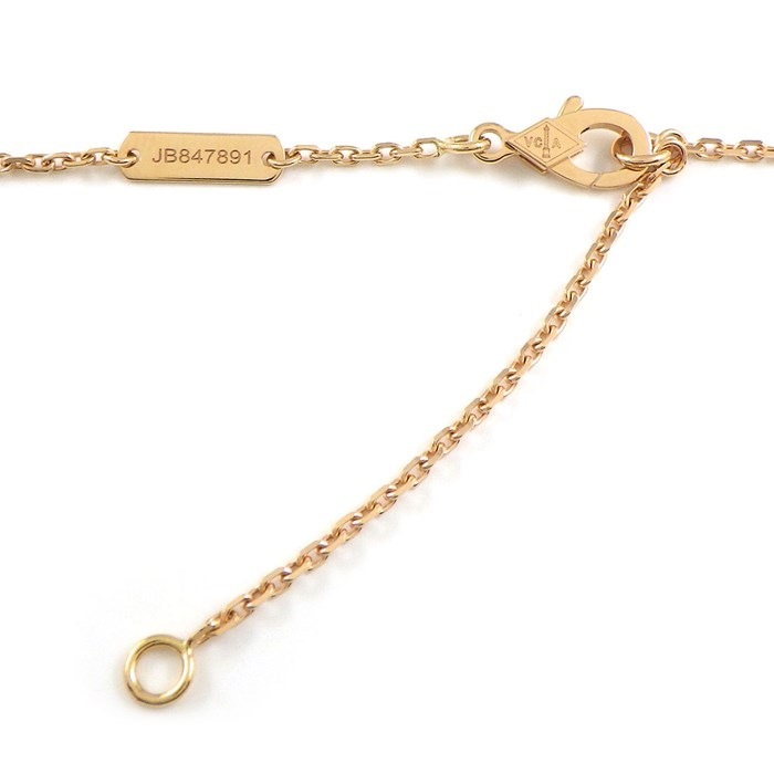 ヴァンクリーフ＆アーペル Van Cleef & Arpels ネックレス ヴィンテージ アルハンブラ VCARP4KK00 ブラック シェル K18PG 黒 【箱・保付き】 【中古 ...