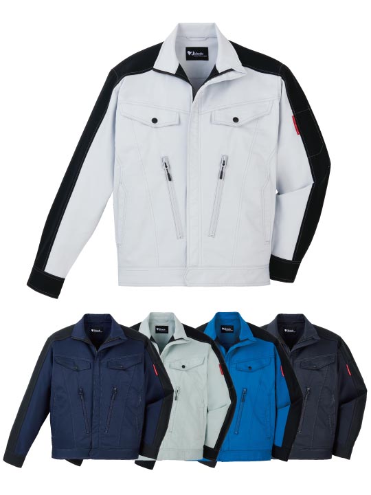 【JICHODO】87700 製品制電ストレッチ長袖ジャンパー [2023年春夏]※SLIM FIT※通販ページ│自重堂＜公式＞オンラインショップ