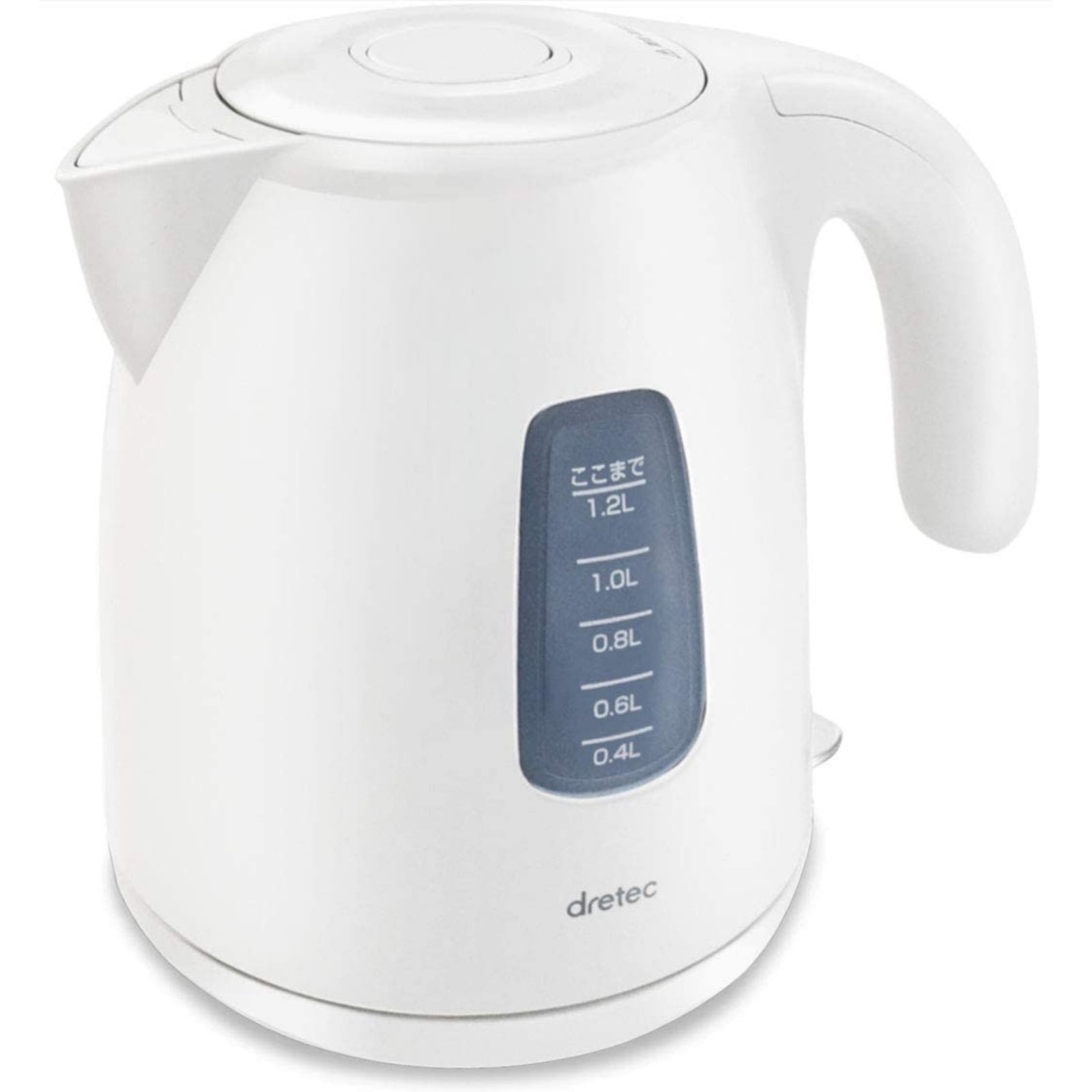 DRETEC ドリテック 電気ケトル1.2L ホワイト PO-341 WT | キッチン家電,ケトル・ポット | JAPAN CAMERA (ジャパンカメラ)