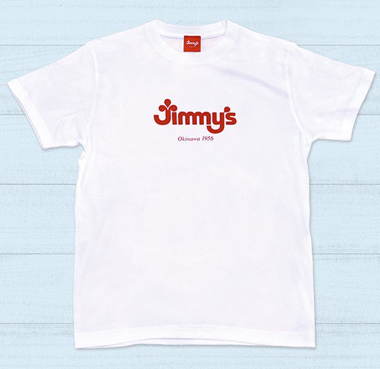 ジミーロゴT ホワイトM | オリジナルグッズ【全商品同梱可能】,Tシャツ | ジミー オンラインショップ