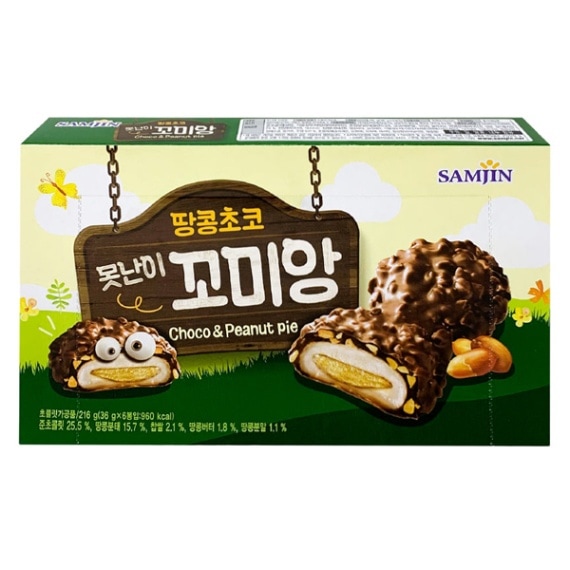 【サンジン】コミアン(ピーナッツチョコ餅）216g | お菓子/飲料 | 韓国直送キムチ・食品専門店Mom'sFoodOkinawa