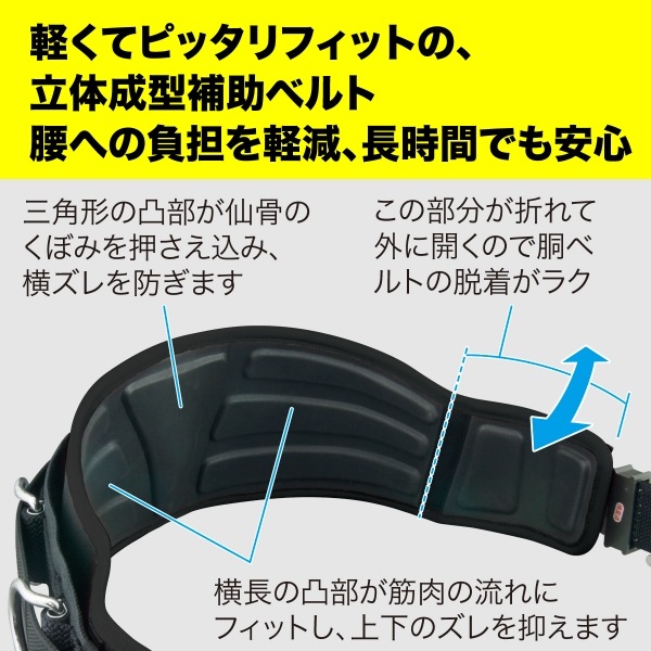 ワークポジショニング用器具 WP-R320DS-2BK | 電設作業工具,腰回り品・安全保護具,柱上安全帯用ベルト | ジェフコム WEB SHOP