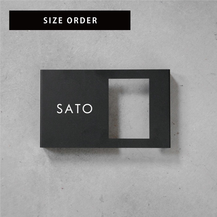 【Haco】インターフォンカバー表札 英語 ＜サイズオーダー＞ | 表札,インターフォンカバー,サイズオーダー | オリジナル家具・金物の上手工作所