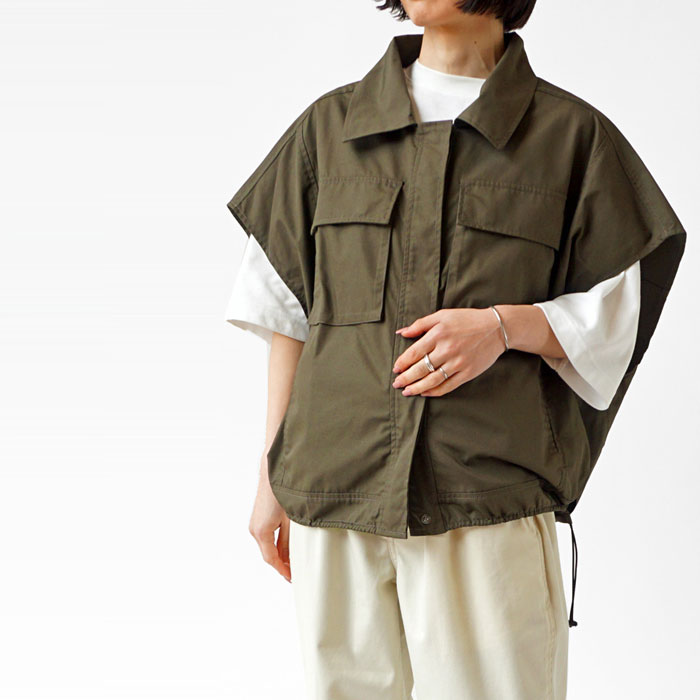 SLEEVELESS MILITARY SHIRT / ミリタリーシャツ | ＆MORE | J-pia