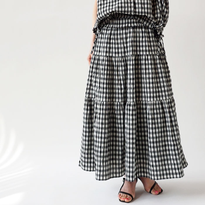 TIERED DESIGN SKIRT "JEBI" / スカート | ＆MORE | J-pia