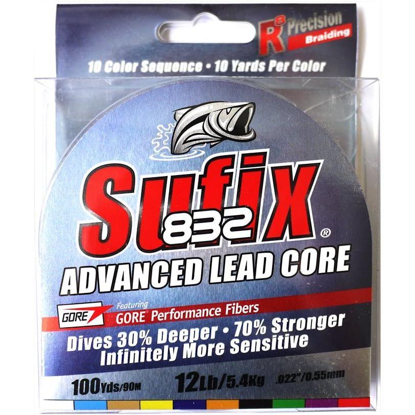 Sufix Rapala(ラパラ) PEライン サフィックス 832 アドバンスド レッドコア 100Yrd 12lb 8本編み 10ヤードごと10色 658-112MC ｜アメリカキッチン ...