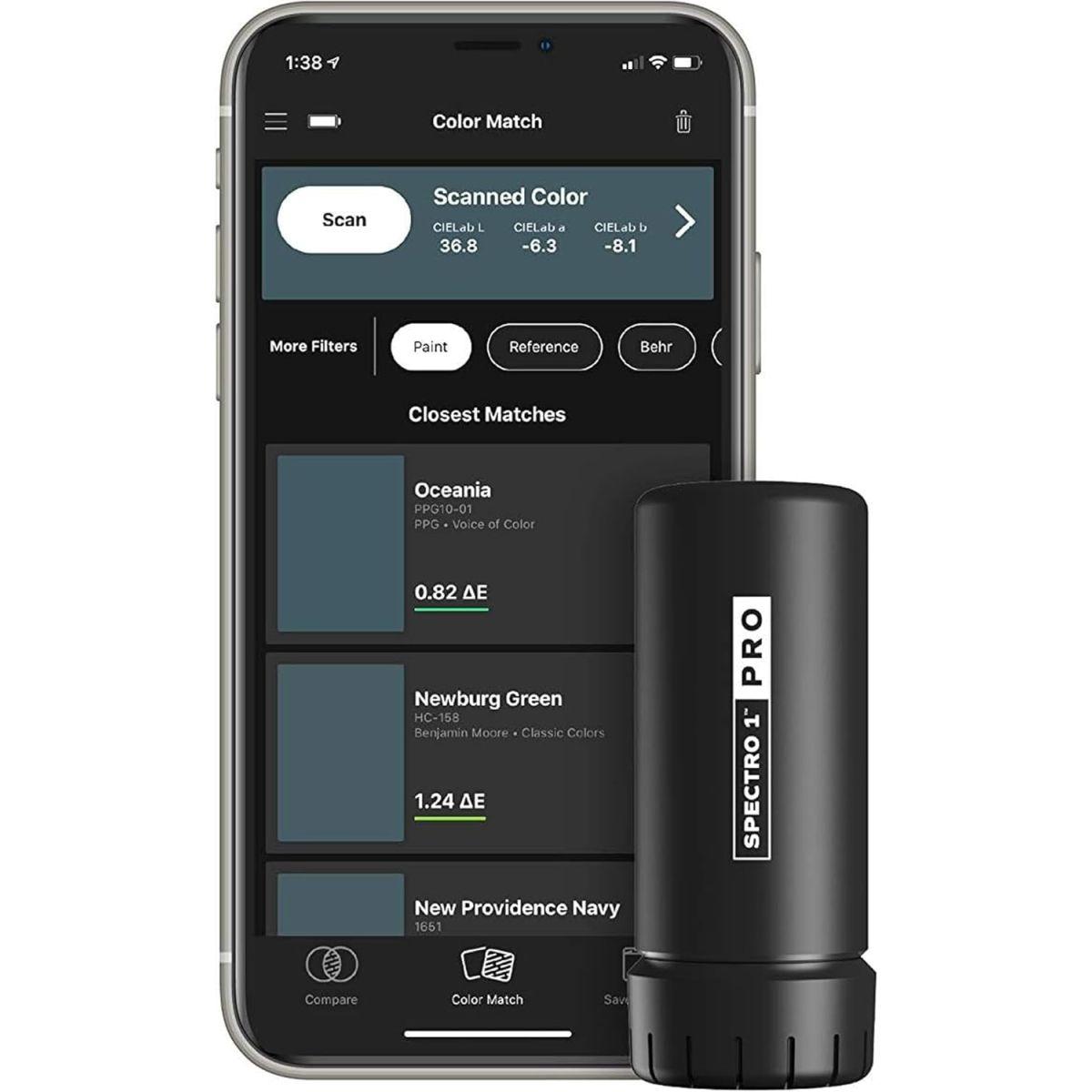 Spectro 1 Pro モバイル分光光度計 - ポータブルカラーマッチングツール 塗料、テキスタイル、プラスチックなど用 - スペキュラ ...