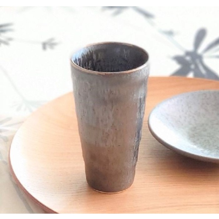 re食器 | 美濃焼 鉄黒 タンブラー (RE食器) | カマトクドットコム