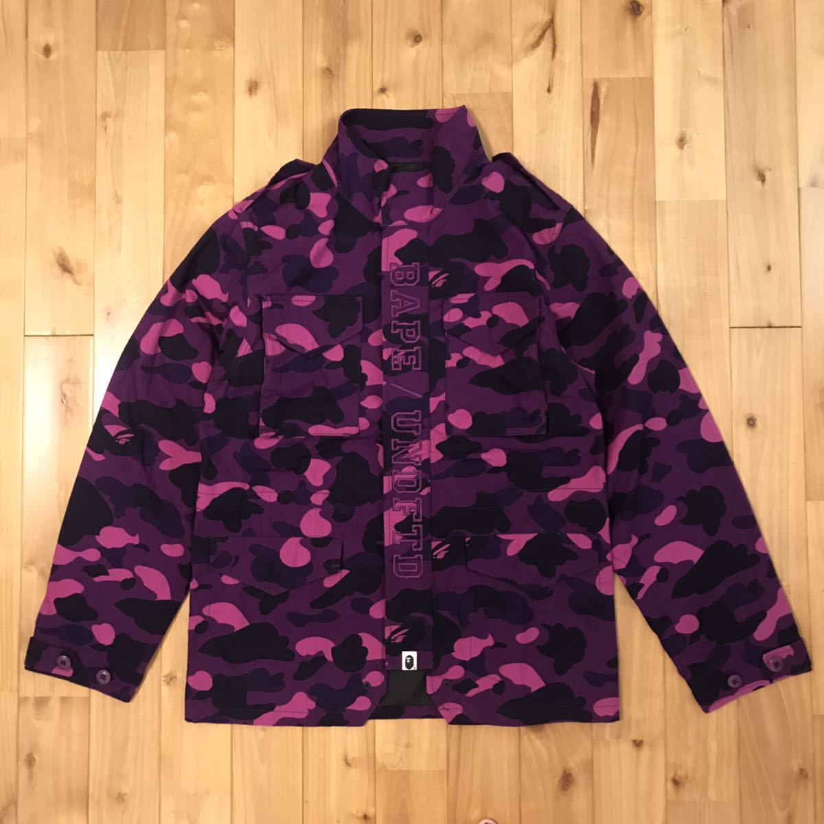undefeated × BAPE M65 military jacket Mサイズ purple camo a bathing ape ...
