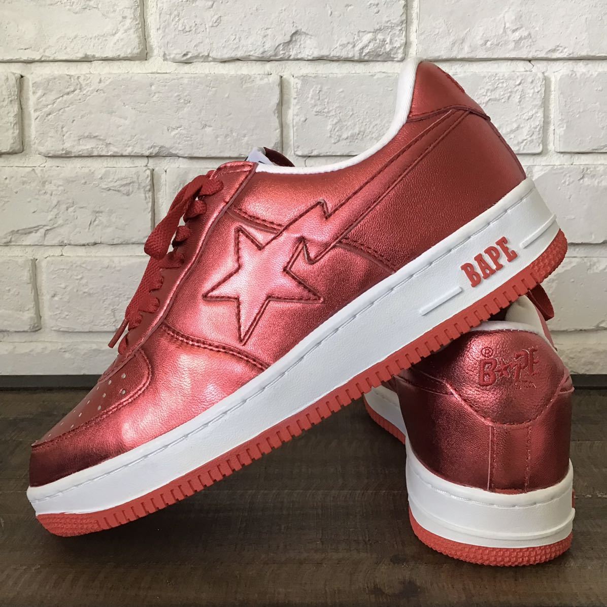 ★新品★ Red foil BAPESTA スニーカー 28.5cm US10.5 a bathing ape BAPE STA shoes ...