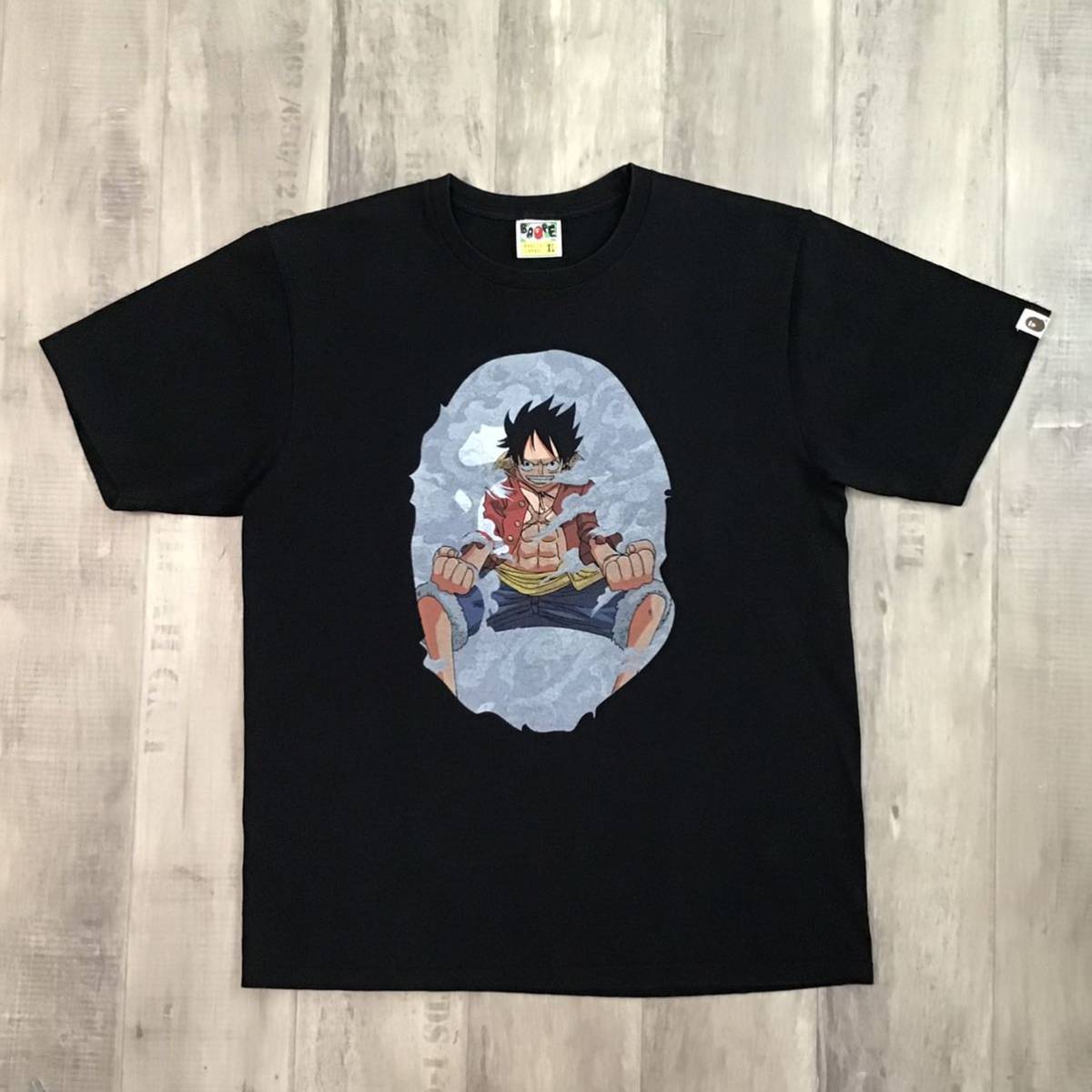 ★XL★ Luffy gear second Tシャツ a bathing ape BAPE ルフィ onepiece エイプ ベイプ ...