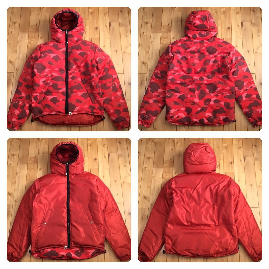 ★リバーシブル★ ダウンジャケット Mサイズ a bathing ape BAPE pharrell camo zip hoodie down ...