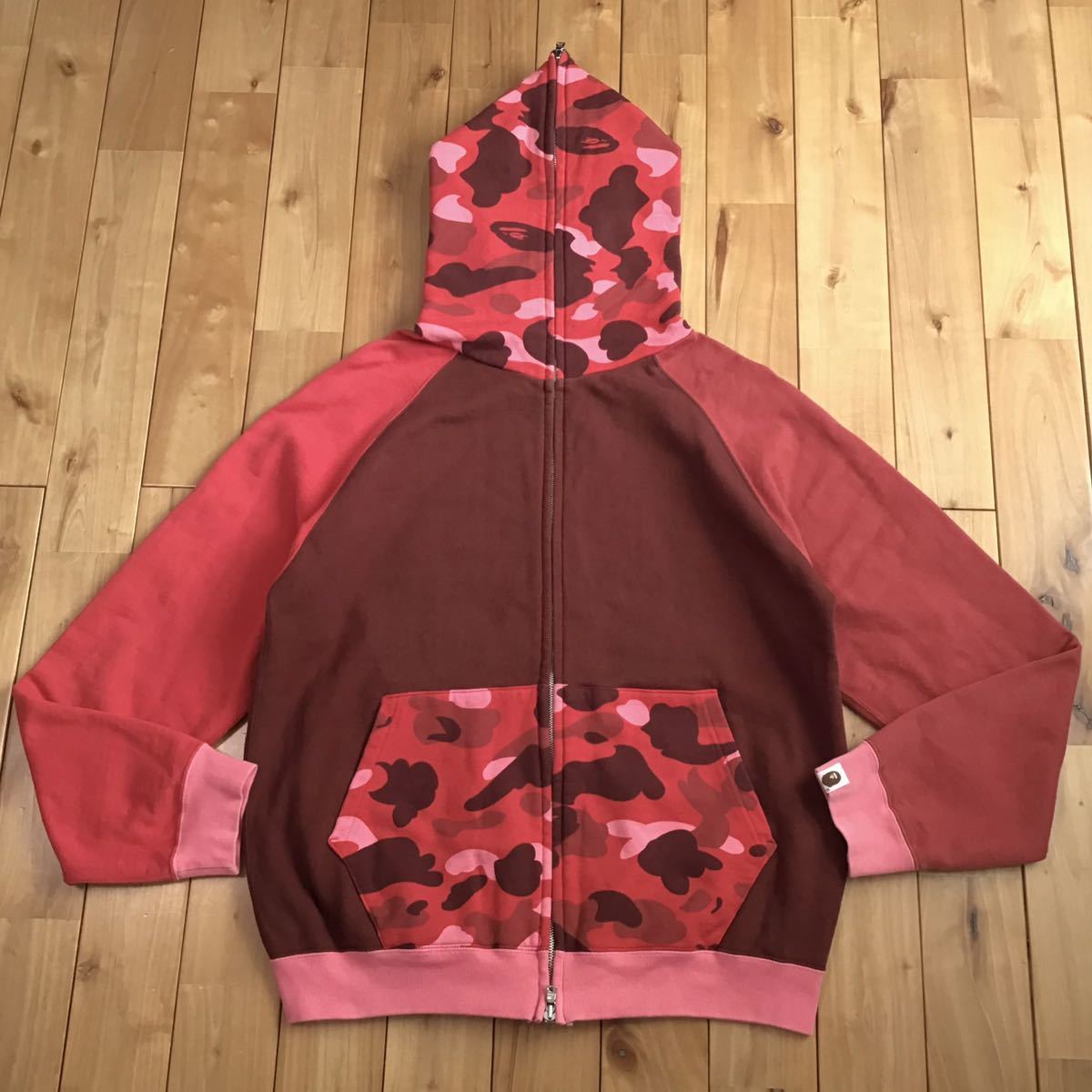 ★美品★ Pharrell camo クレイジー パーカー Mサイズ a bathing ape BAPE full zip hoodie ...