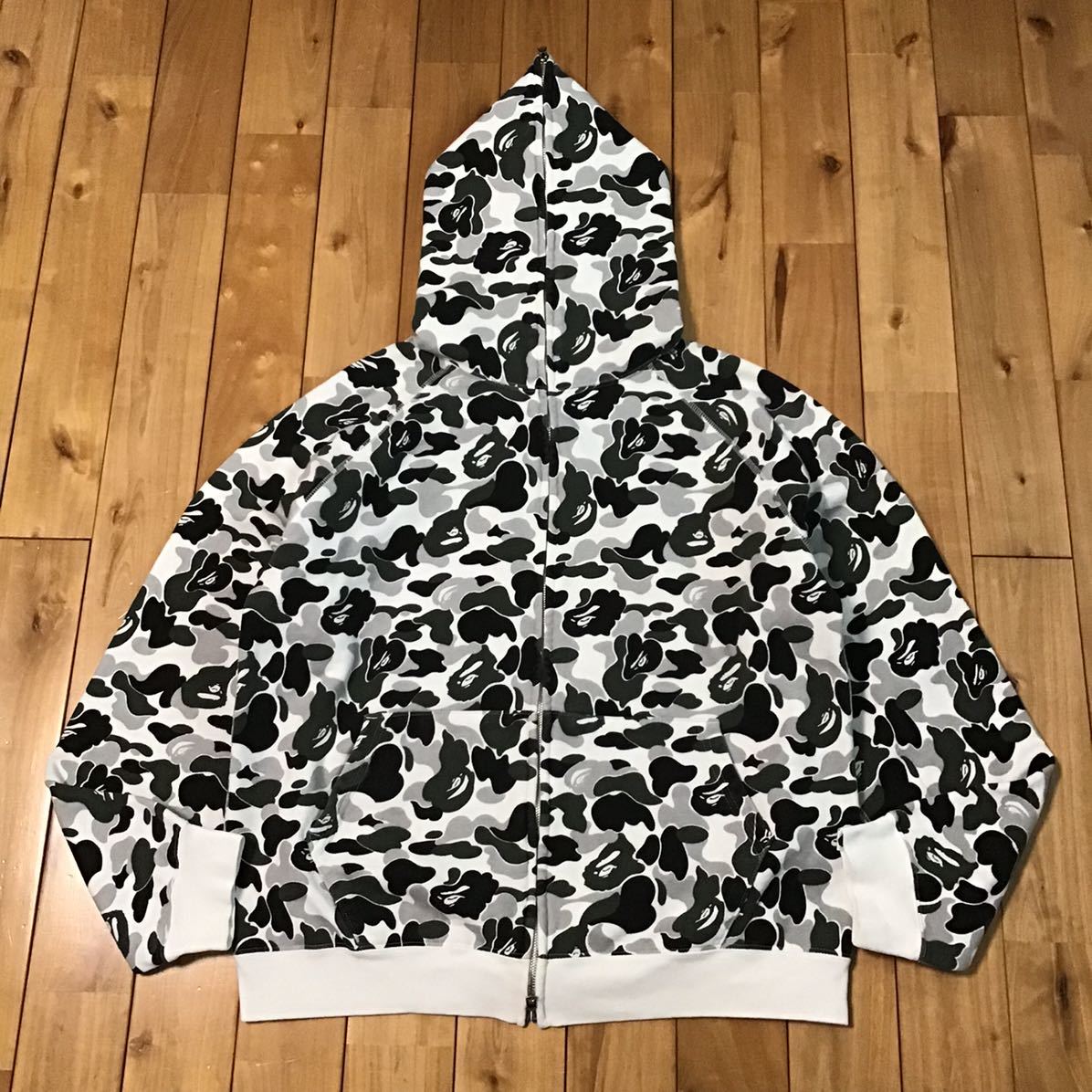 ★京都限定★ Kyoto city camo パーカー Mサイズ a bathing ape BAPE camo full zip ...