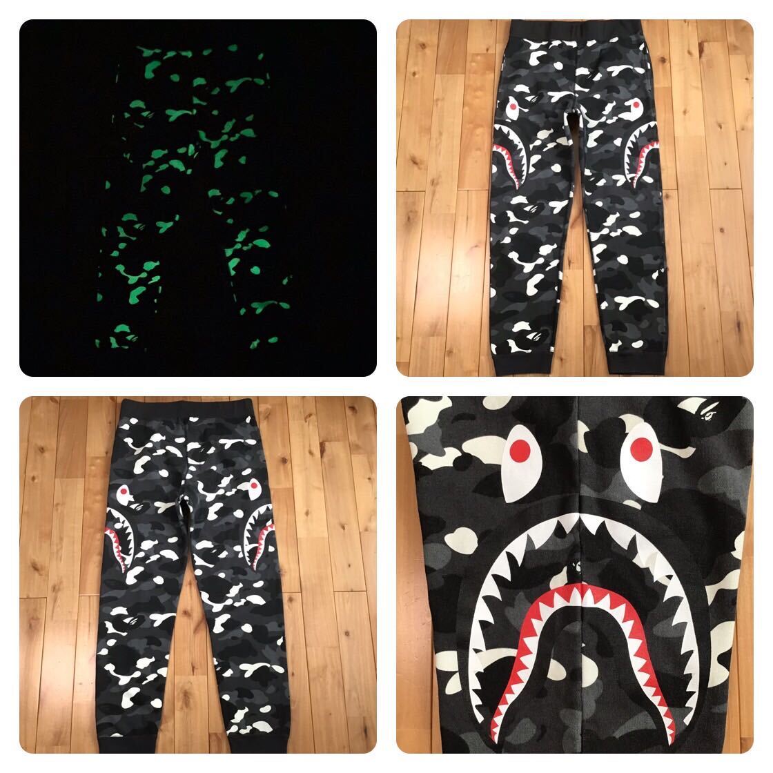 ★蓄光★ XL City camo シャーク スウェットパンツ a bathing ape shark sweat pants BAPE エイ ...