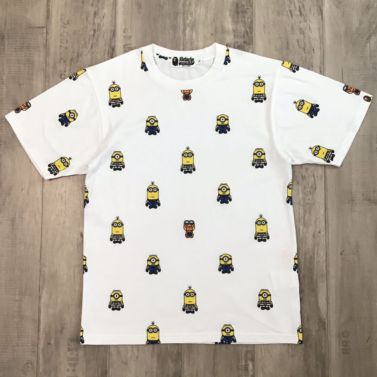MINIONS × マイロ モノグラム Tシャツ Sサイズ a bathing ape BAPE baby milo monogram ...
