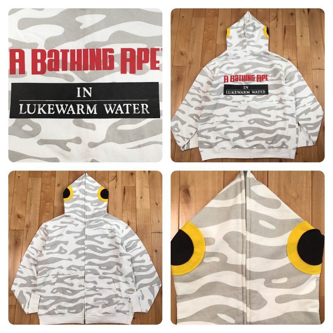 BAPE camo フィッシュ パーカー Lサイズ a bathing ape fish full zip hoodie エイプ ベイプ ...
