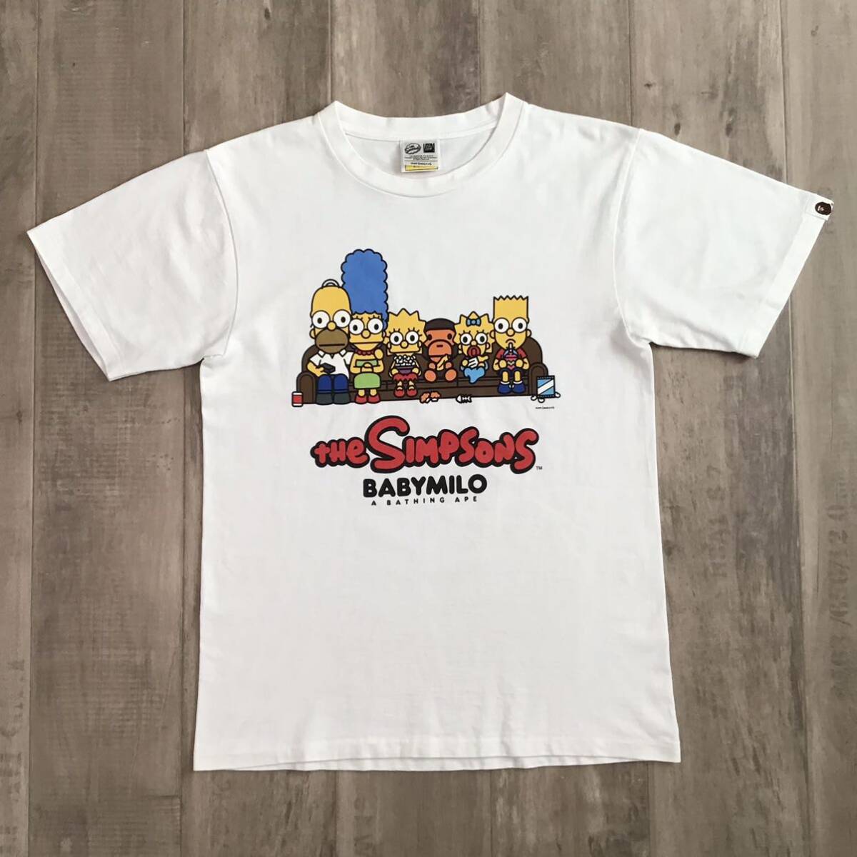 THE SIMPSONS × BAPE BABY MILO Tシャツ Sサイズ a bathing ape シンプソンズ エイプ ベイプ ...
