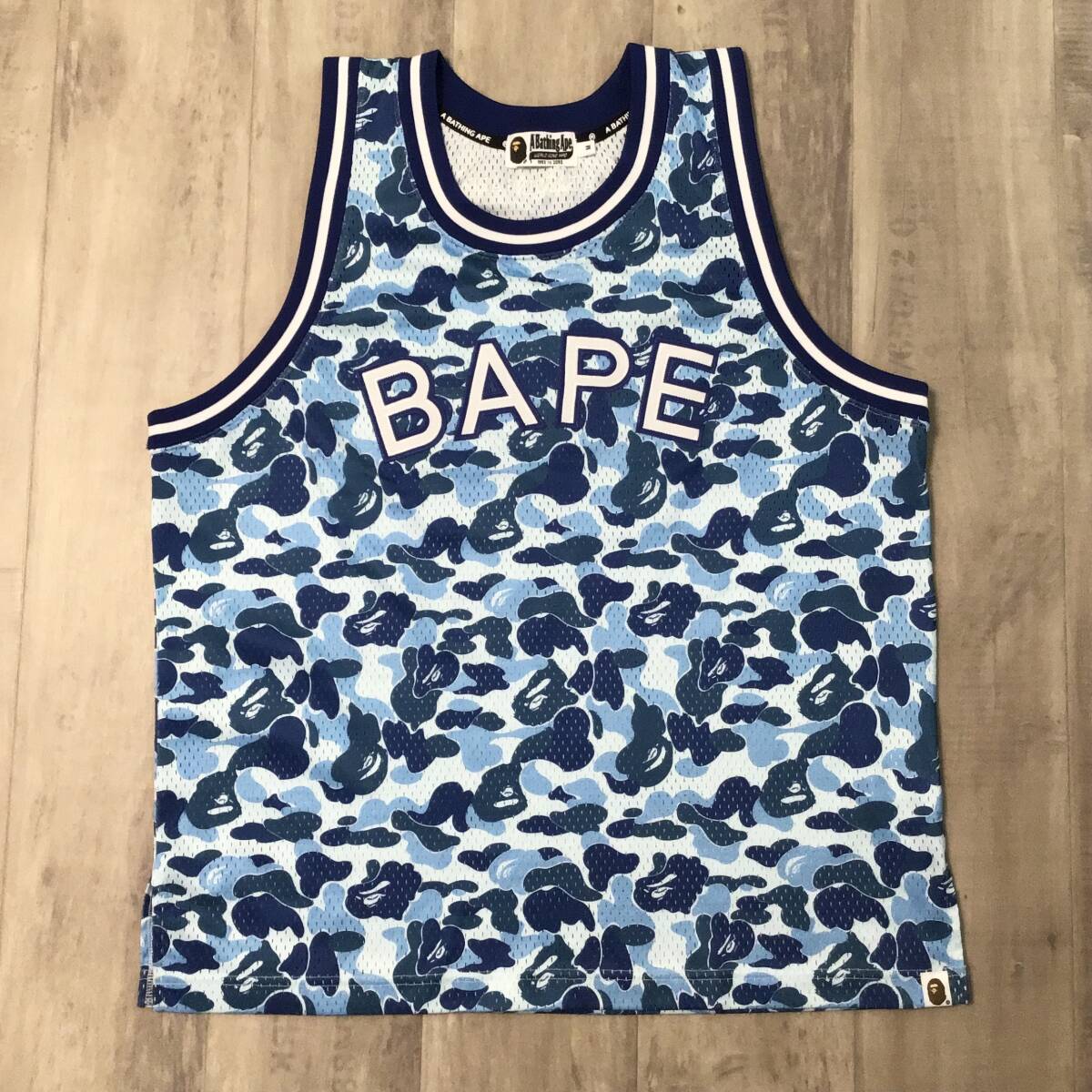 ABC camo Blue BASKETBALL TANK TOP Mサイズ a bathing ape BAPE エイプ ベイプ ...