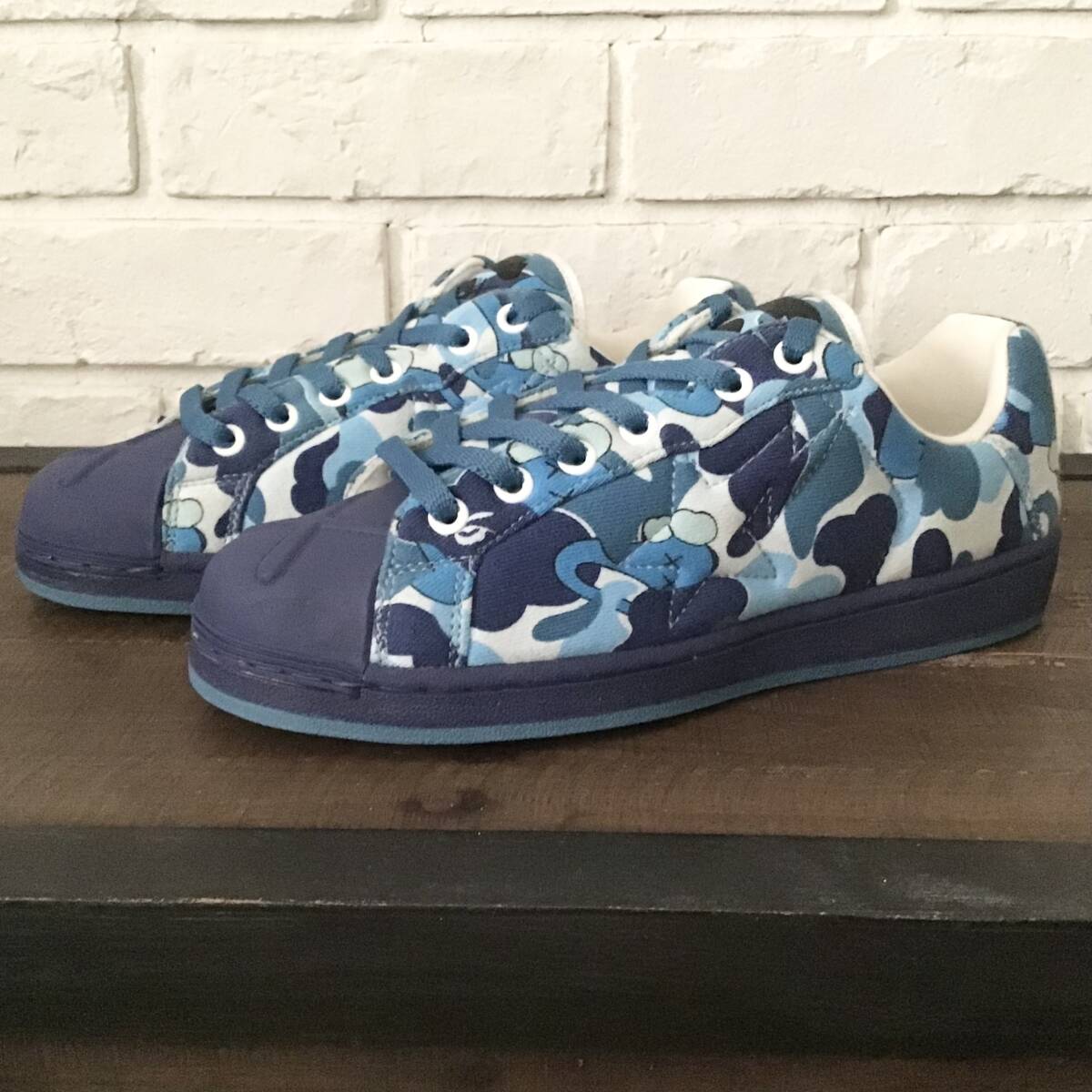 ★未使用品★ KAWS × BAPE ULTRA SKULL STA スニーカー 26.5cm a bathing ape sta カウズ ...