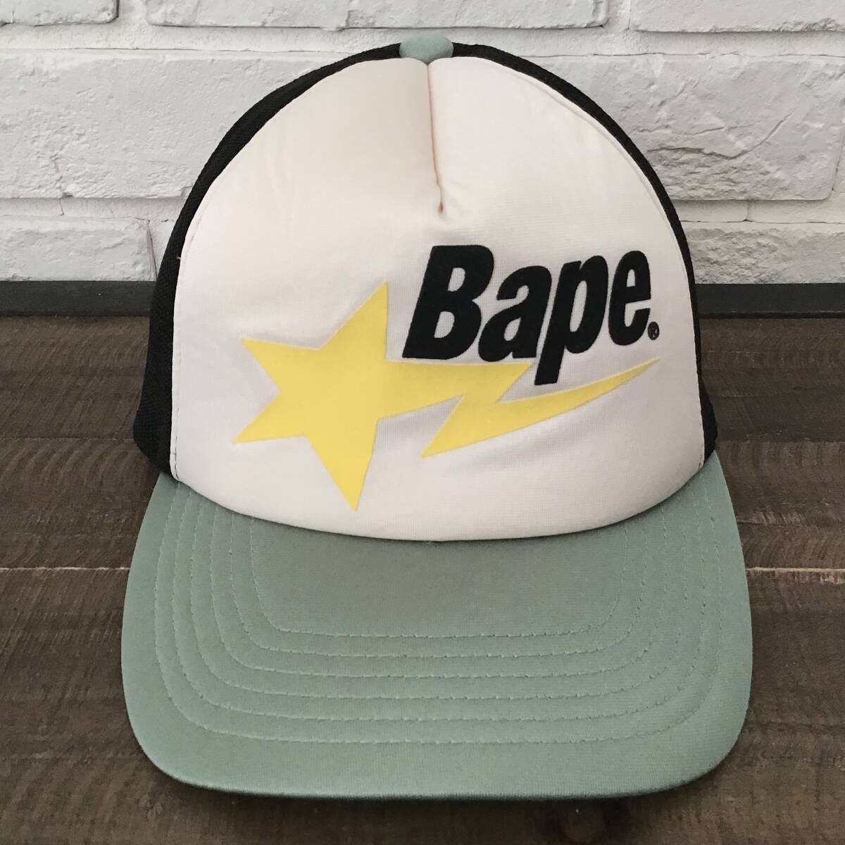 ★大阪限定★ BAPESTA LOGO メッシュ キャップ a bathing ape star BAPE sta trucker hat ...