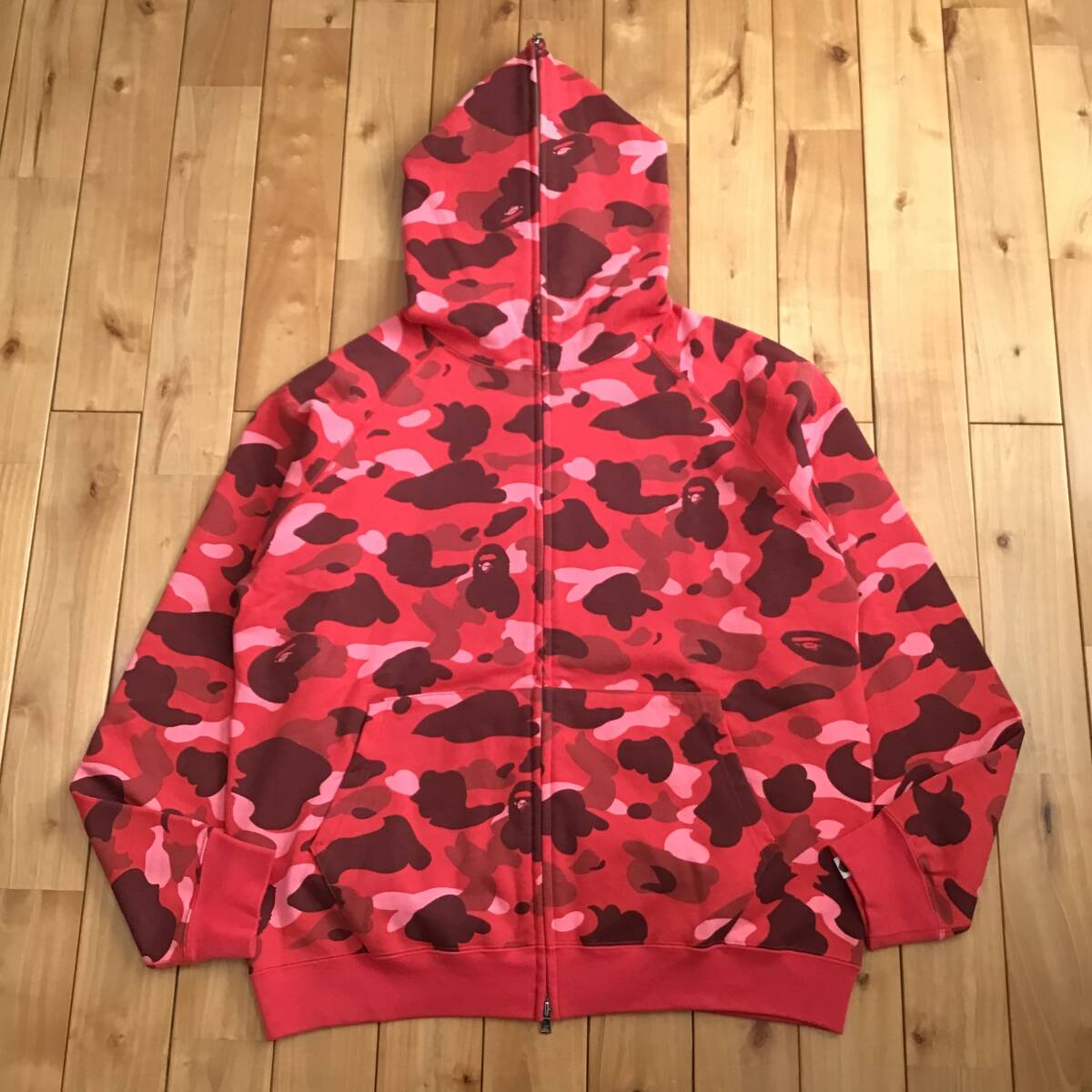 ★新品★ 初期 Pharrell camo フルジップ パーカー Lサイズ a bathing ape BAPE full zip ...