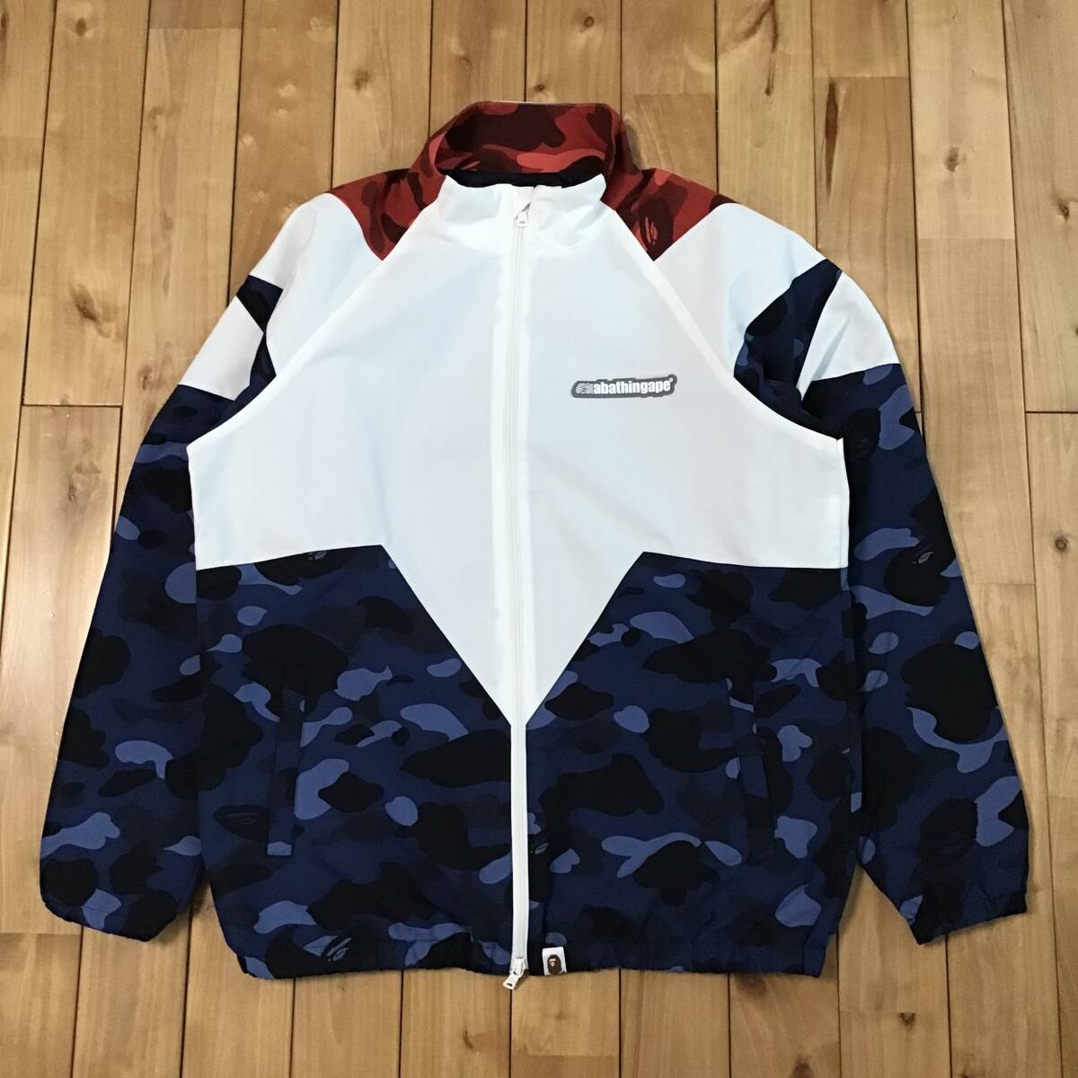 BAPE STA Track Top Jacket Lサイズ a bathing ape star Blue camo エイプ ベイプ スター ...