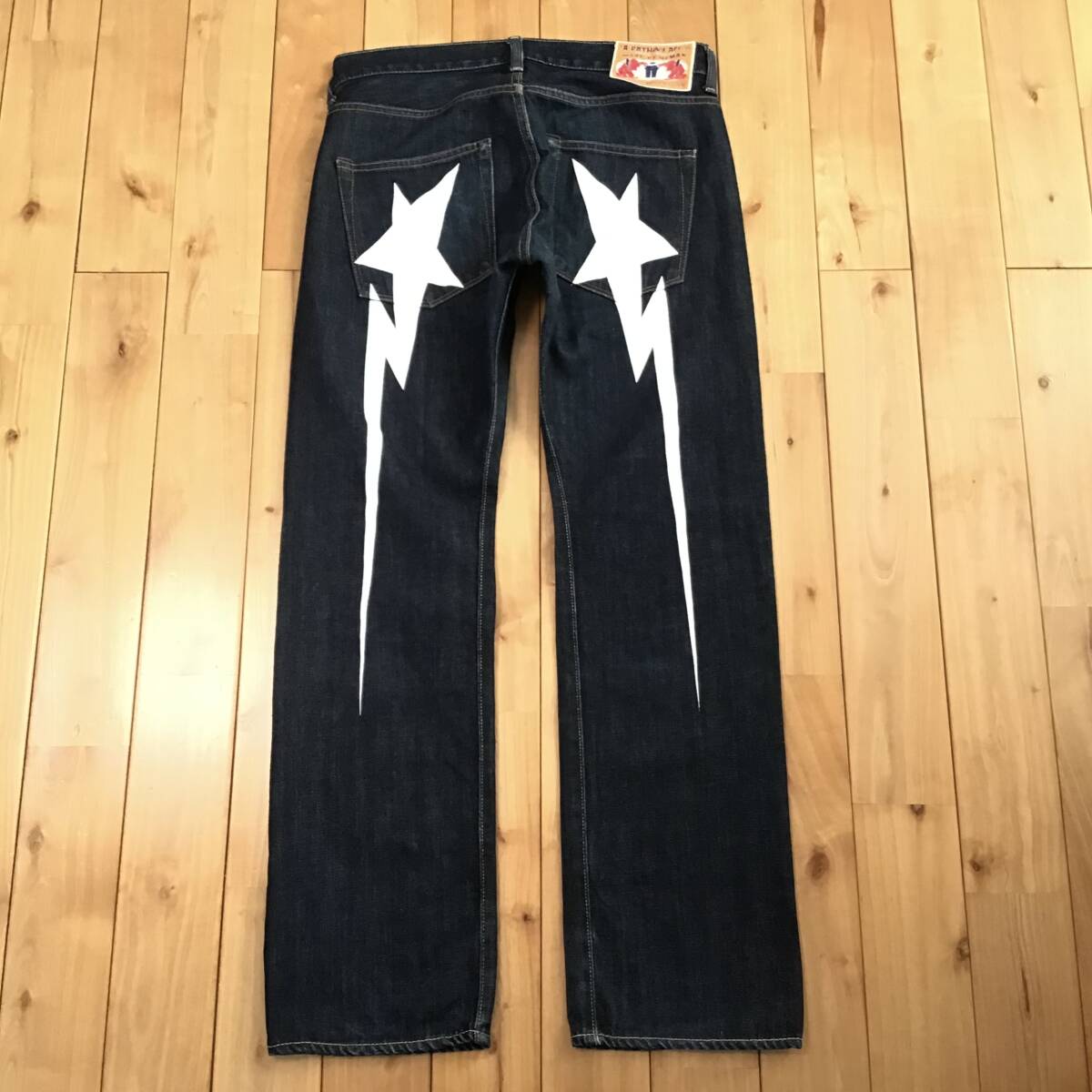 BAPE STA Denim Pants Sサイズ a bathing ape STAR BAPESTA スター デニム パンツ エイプ ベ ...