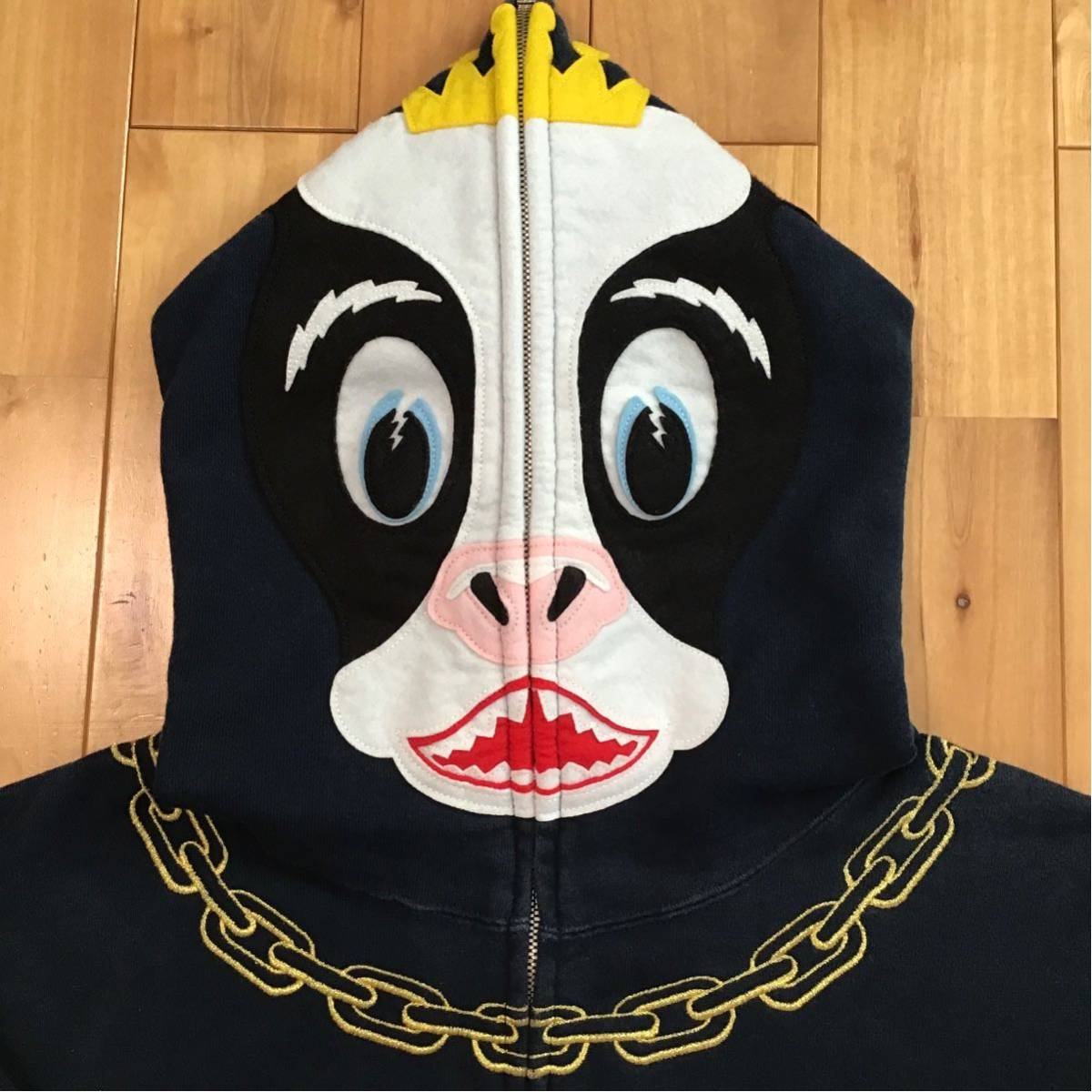 ホルスタイン パーカー Mサイズ navy Holstein full zip hoodie a bathing ape BAPE cow ...