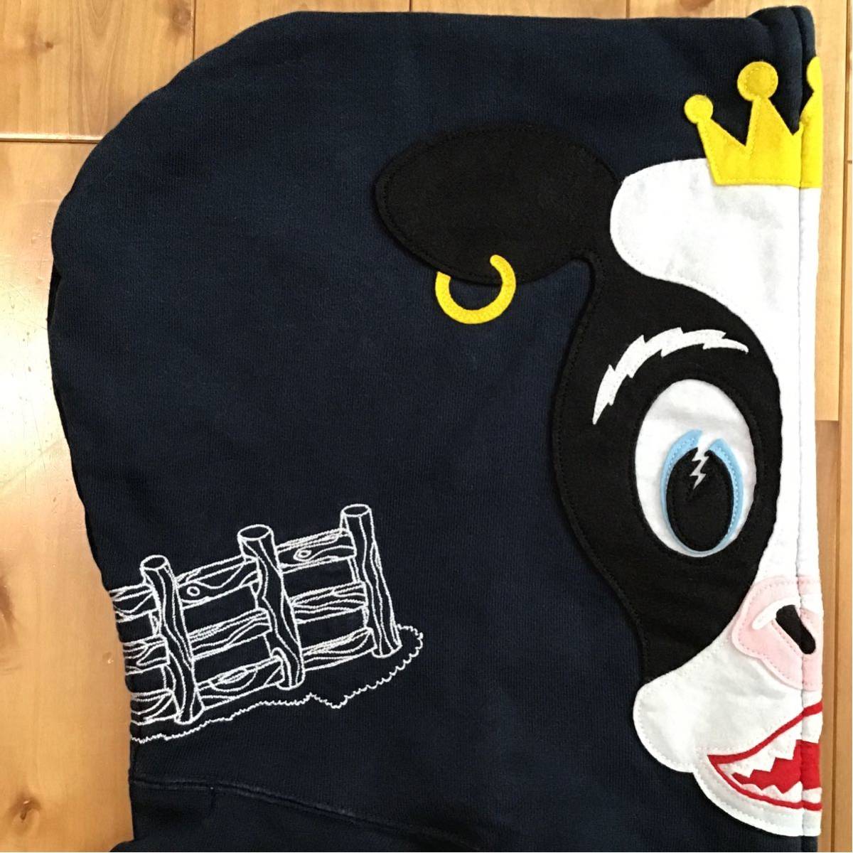 ホルスタイン パーカー Mサイズ navy Holstein full zip hoodie a bathing ape BAPE cow ...