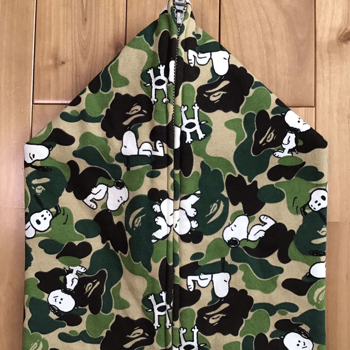 ★XL★ SNOOPY × BAPE ABC camo パーカー a bathing ape bape full zip hoodie スヌーピー エイプ ベイプ アベイシングエイプ 迷彩 ...