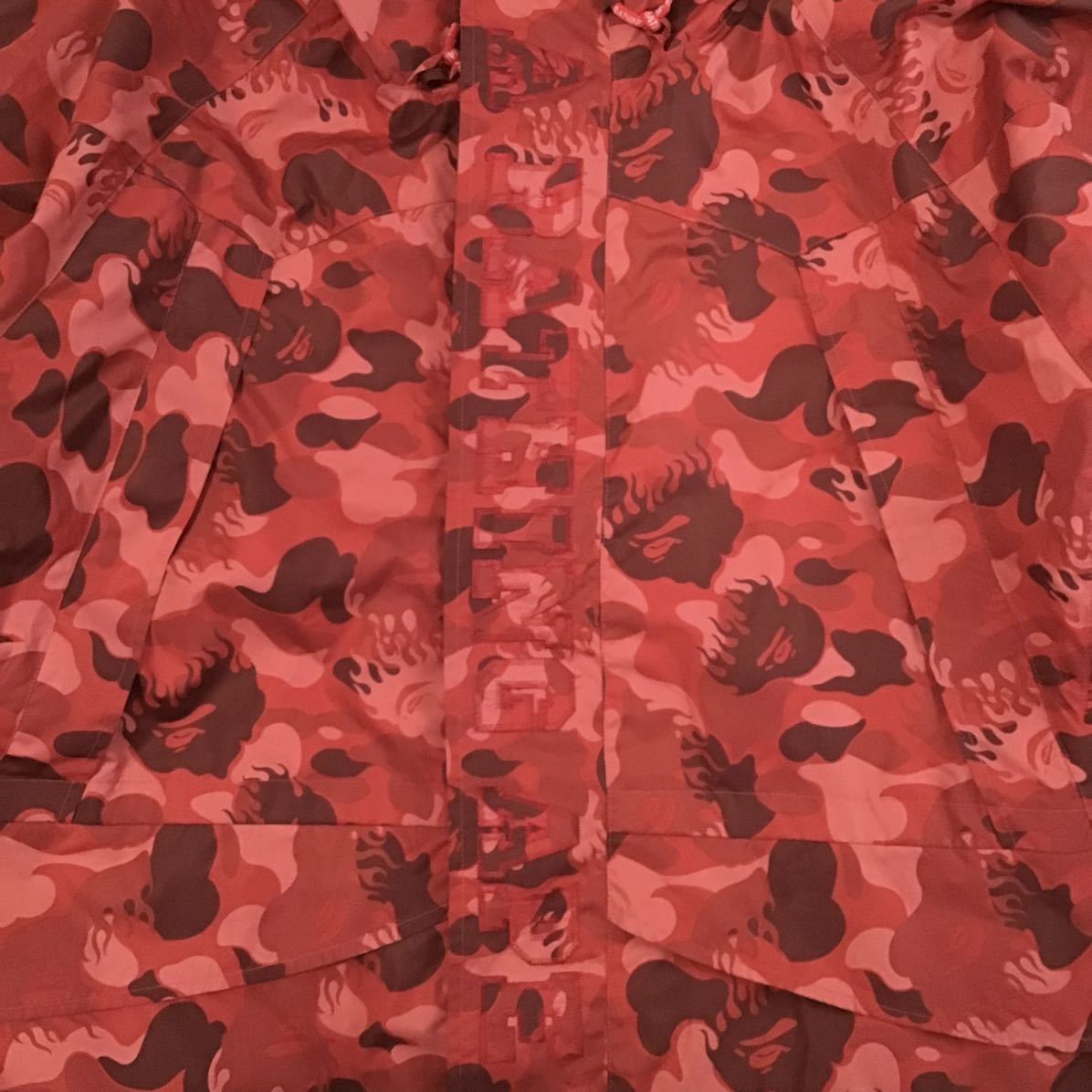 Fire camo スノボジャケット Lサイズ a bathing ape BAPE snow board jacket エイプ ベイプ ...