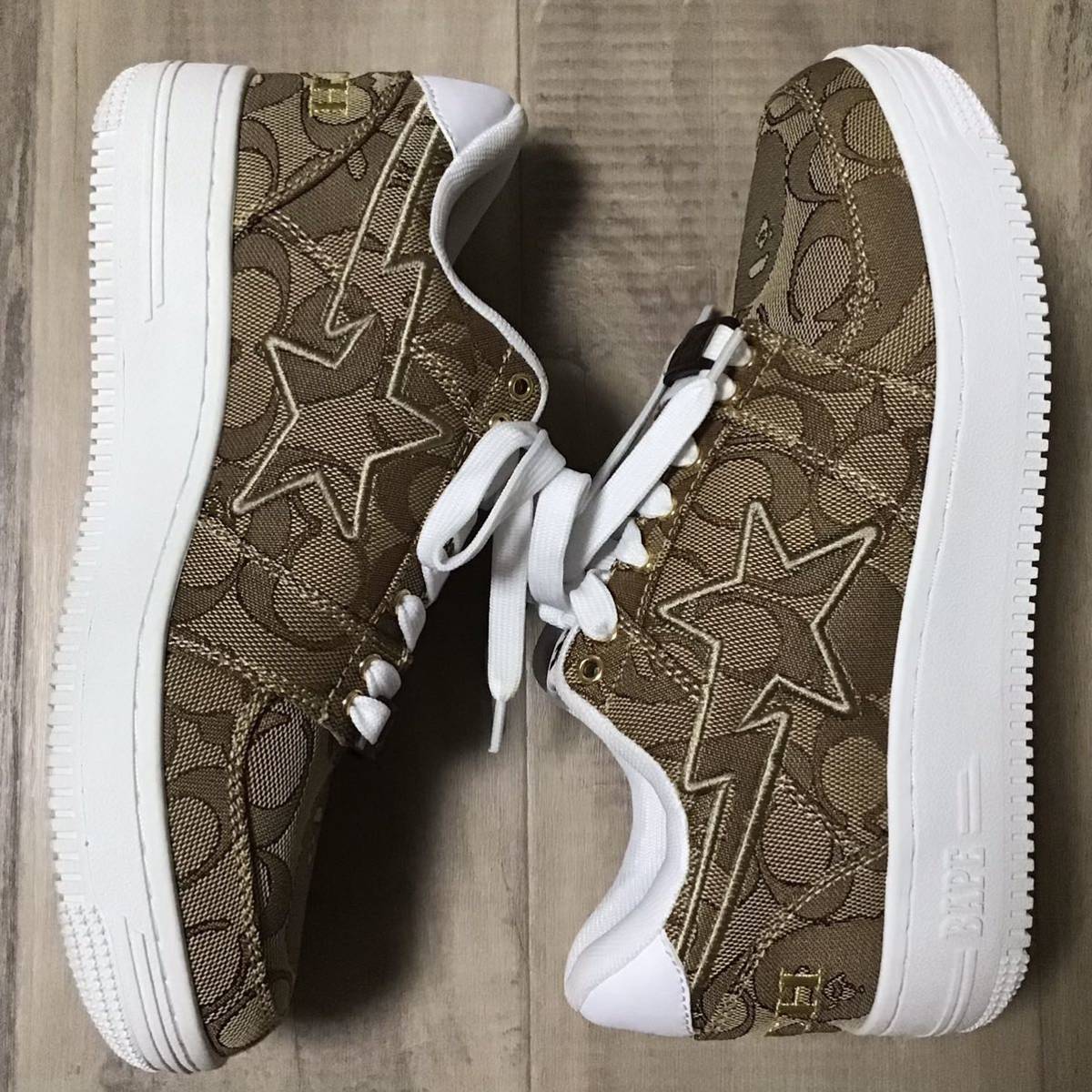 COACH × BAPE BAPESTA スニーカー 25cm US7 a bathing ape BAPE STA shoes sneakers コーチ エイプ ベイプ ベイプスタ i2 ...