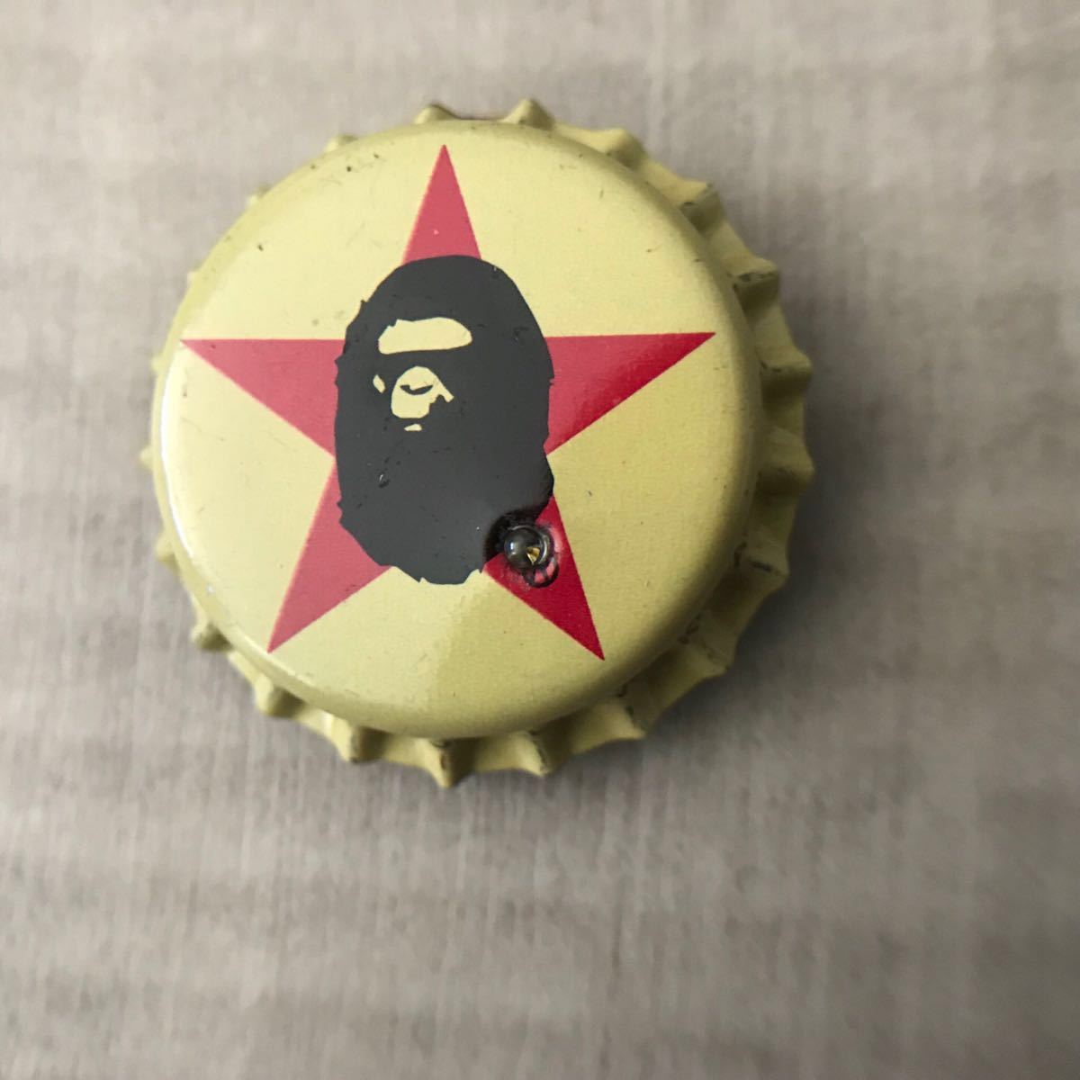 ★激レア★ BAPE BEER 王冠 バッジ a bathing ape ビール エイプ ベイプ アベイシングエイプ badge コレクション ...