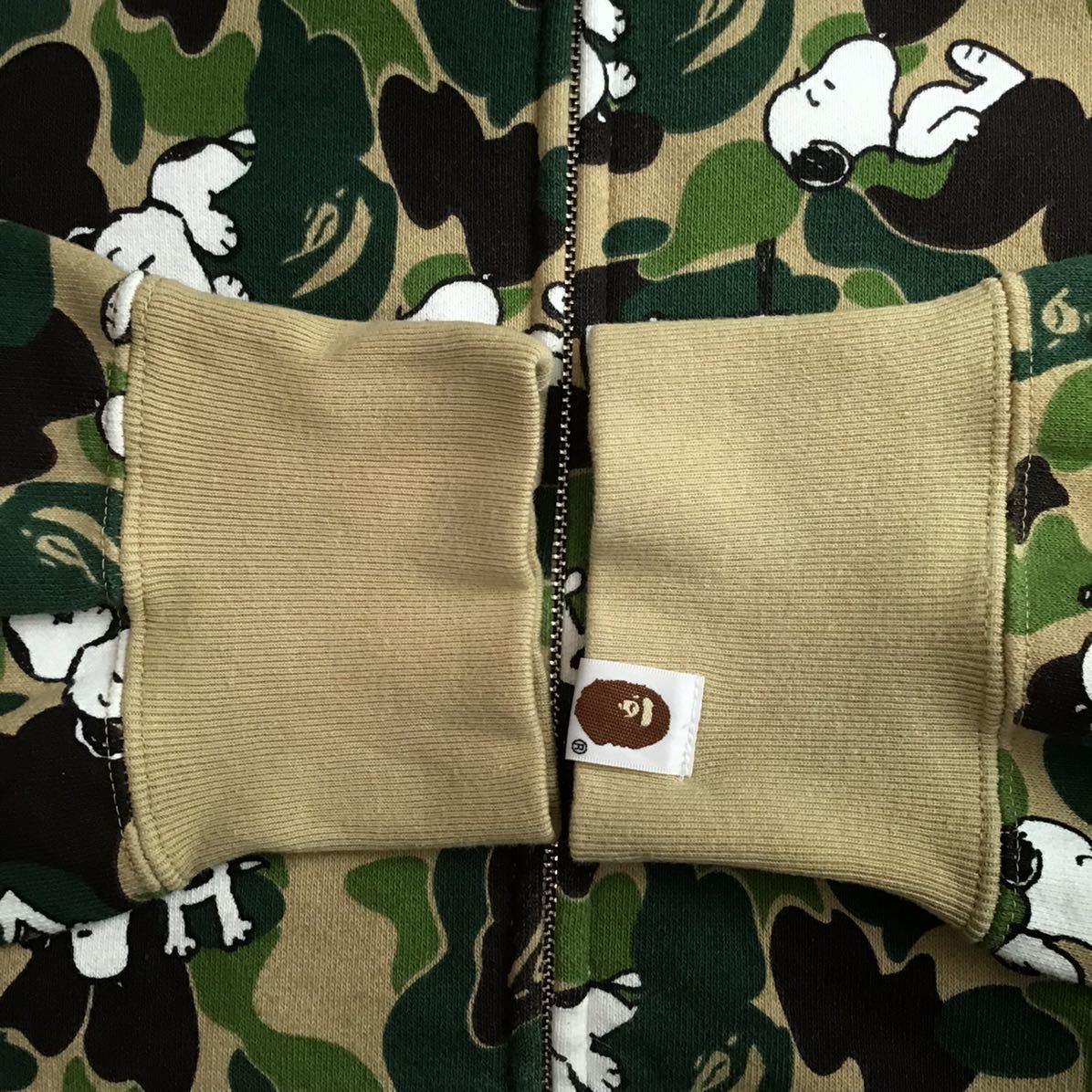 ★XXL★ SNOOPY BAPE ABC camo パーカー a bathing ape bape full zip hoodie スヌーピー peanuts エイプ ベイプ 迷彩 2XL ...