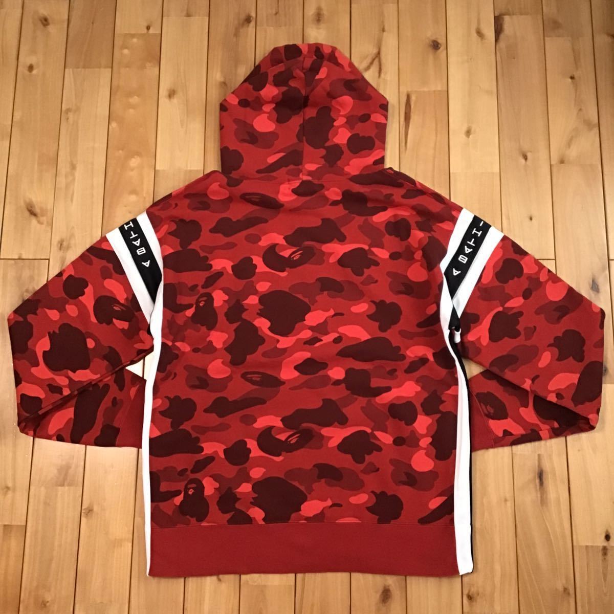 ★XL★ BAPE LOGO Red camo プルオーバー パーカー a bathing ape pullover hoodie エイプ ベ ...