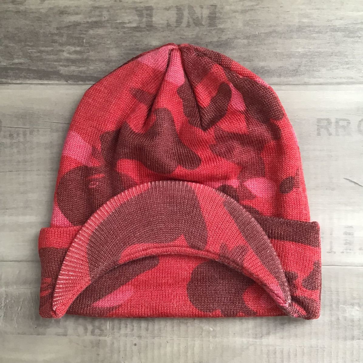 Pharrell camo ツバ付き ニット帽 a bathing ape bape エイプ ベイプ ビーニー ニット キャップ 帽子 cap ...