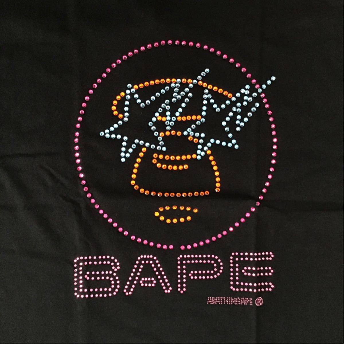 ★新品★ Swarovski NEON BAPE STA LOGO Tシャツ Lサイズ a bathing ape スワロフスキー ...