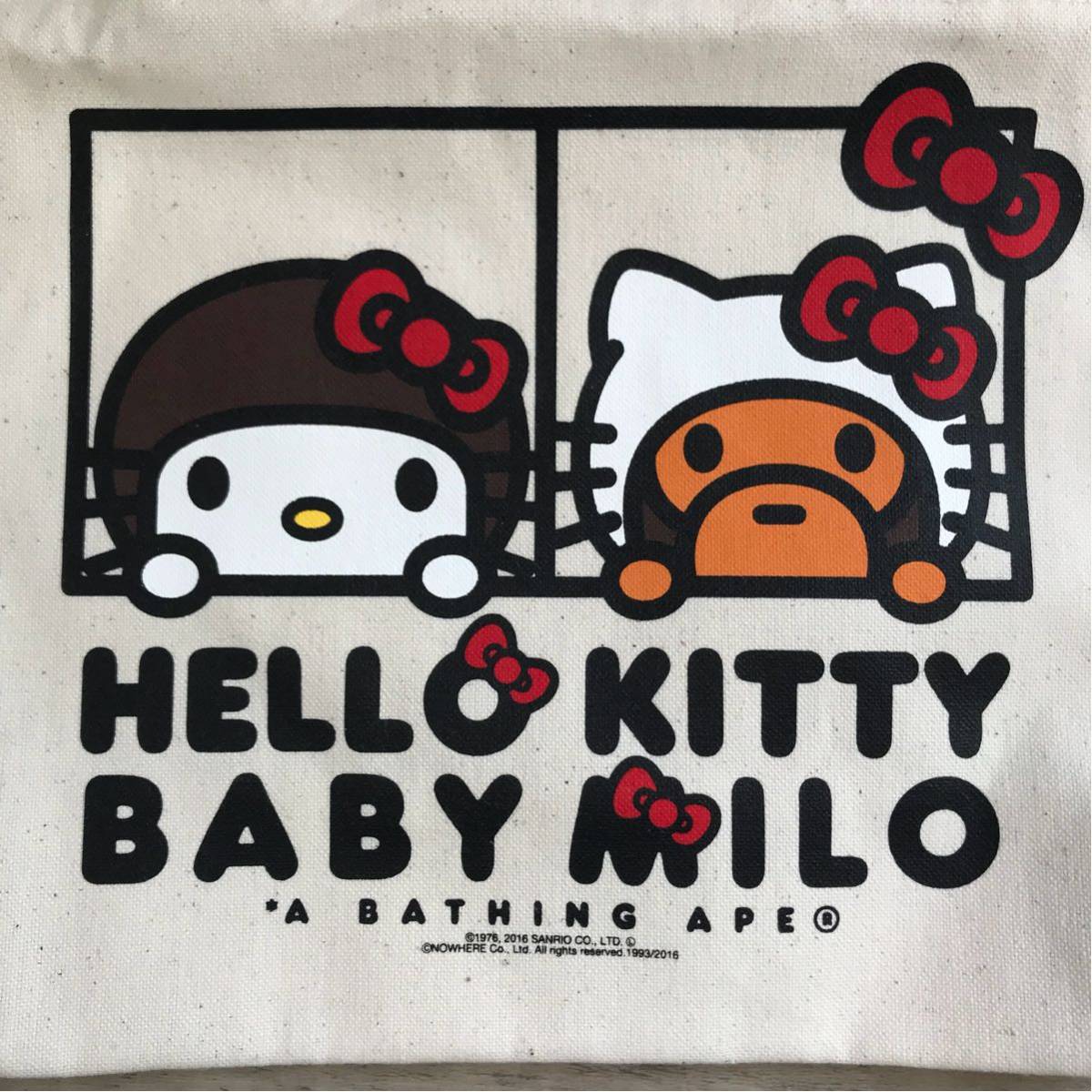 HELLO KITTY × BABY MILO トート バッグ ape bape マイロ ベビーマイロ キティ エイプ ベイプ アベイシング ...