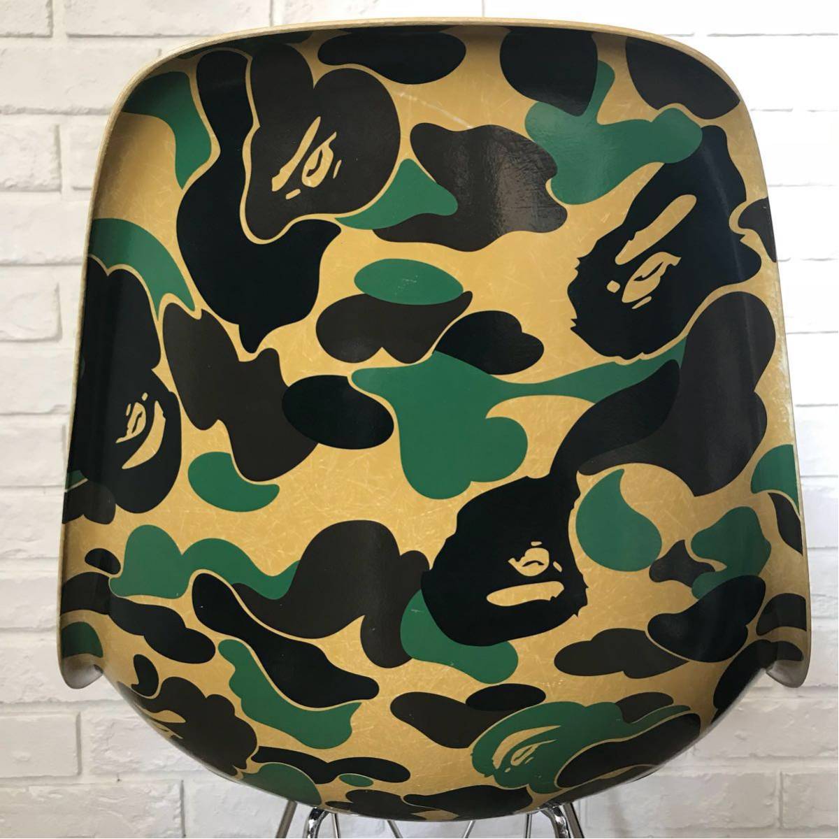 MODERNICA × BAPE CAMO SIDE CHAIR green a bathing ape EAMES モダニカ イームズ ...