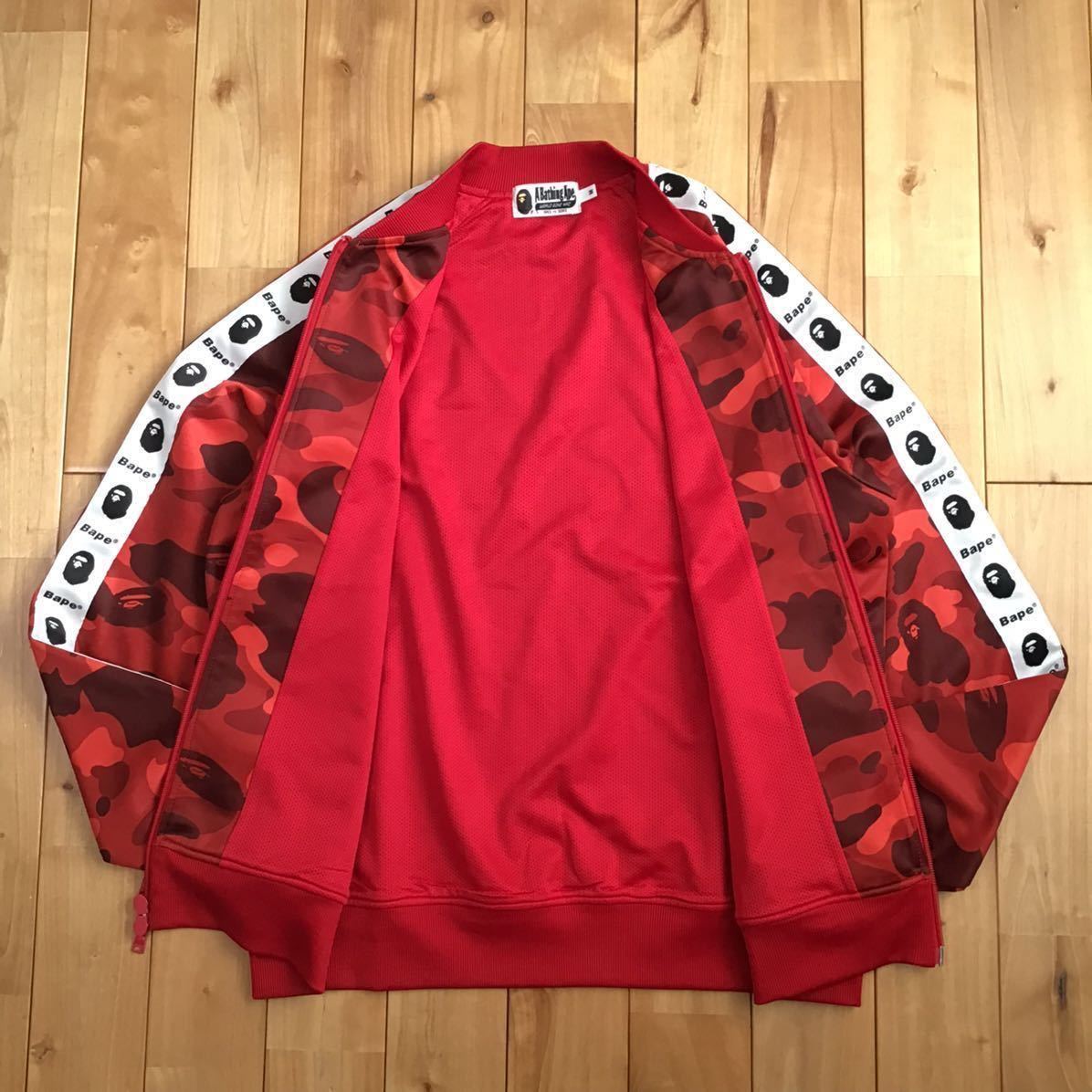 Red camo JERSEY track jacket Mサイズ a bathing ape BAPE ジャージ エイプ ベイプ アベイ ...