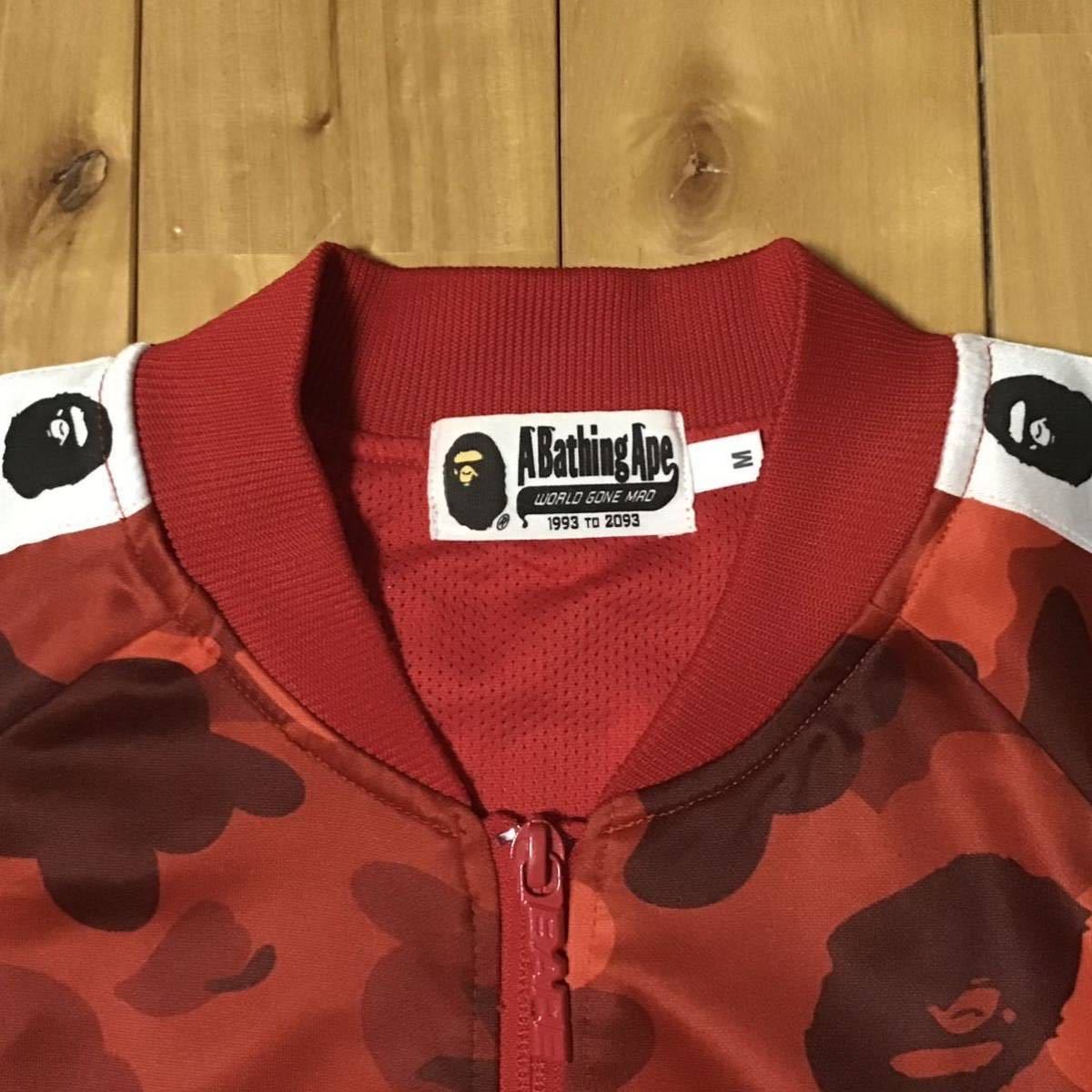 Red camo JERSEY track jacket Mサイズ a bathing ape BAPE ジャージ エイプ ベイプ アベイ ...