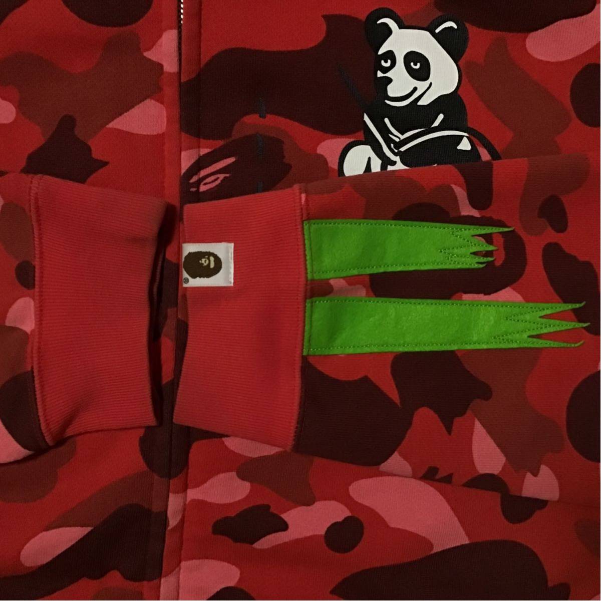 ★NFS限定★ pharrell camo パンダ パーカー XLサイズ panda full zip hoodie a bathing ...