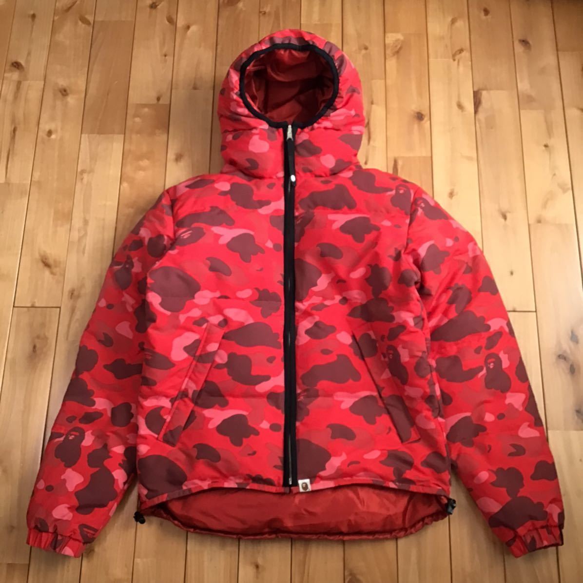 ★リバーシブル★ ダウンジャケット Mサイズ a bathing ape BAPE Pharrell camo zip hoodie Down ...