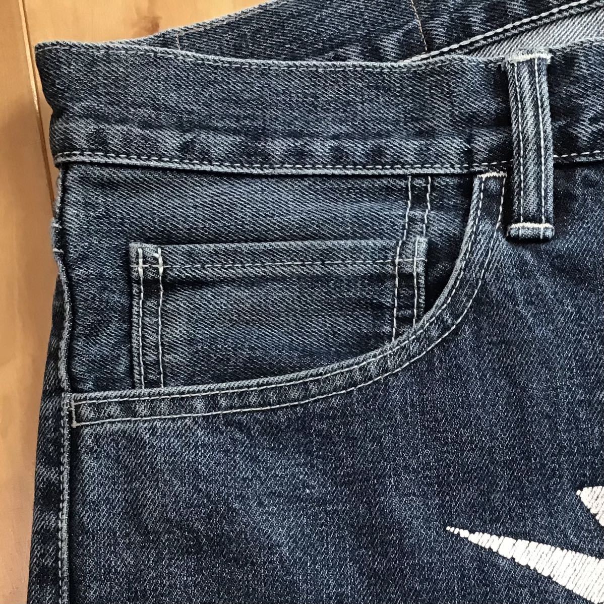 BAPE TWIN STA Denim Pants Mサイズ a bathing ape BAPESTA デニム エイプ STAR ベイプ ...