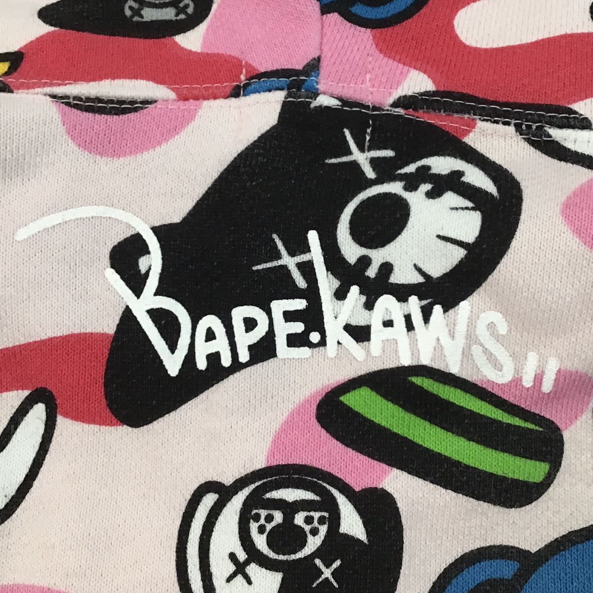 ★XL★ KAWS × BAPE animal kingdom パーカー a bathing ape full zip hoodie カウズ ...