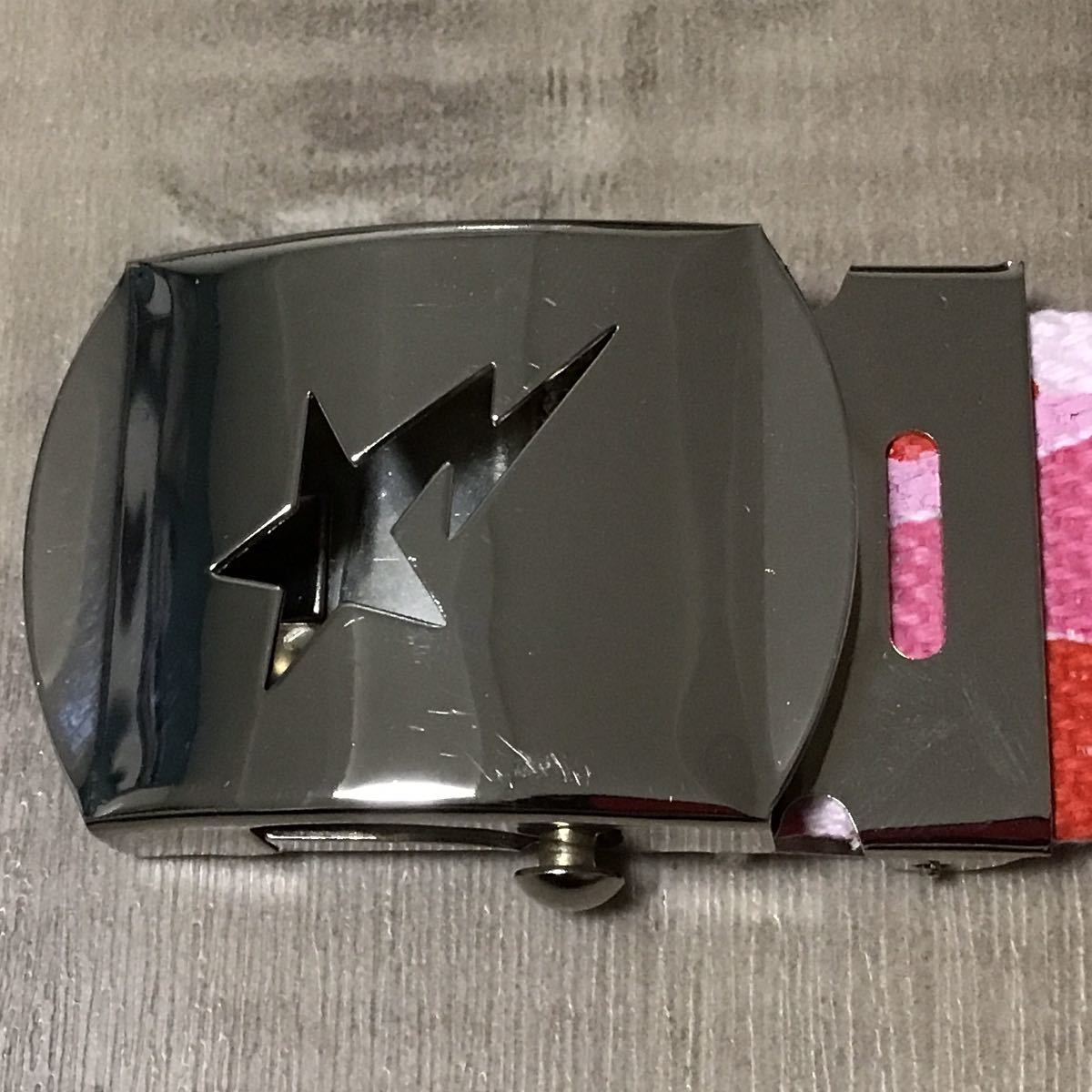 BAPE STA GI ベルト ABC camo Pink a bathing ape star belt ガチャベルト エイプ ベイプ ...