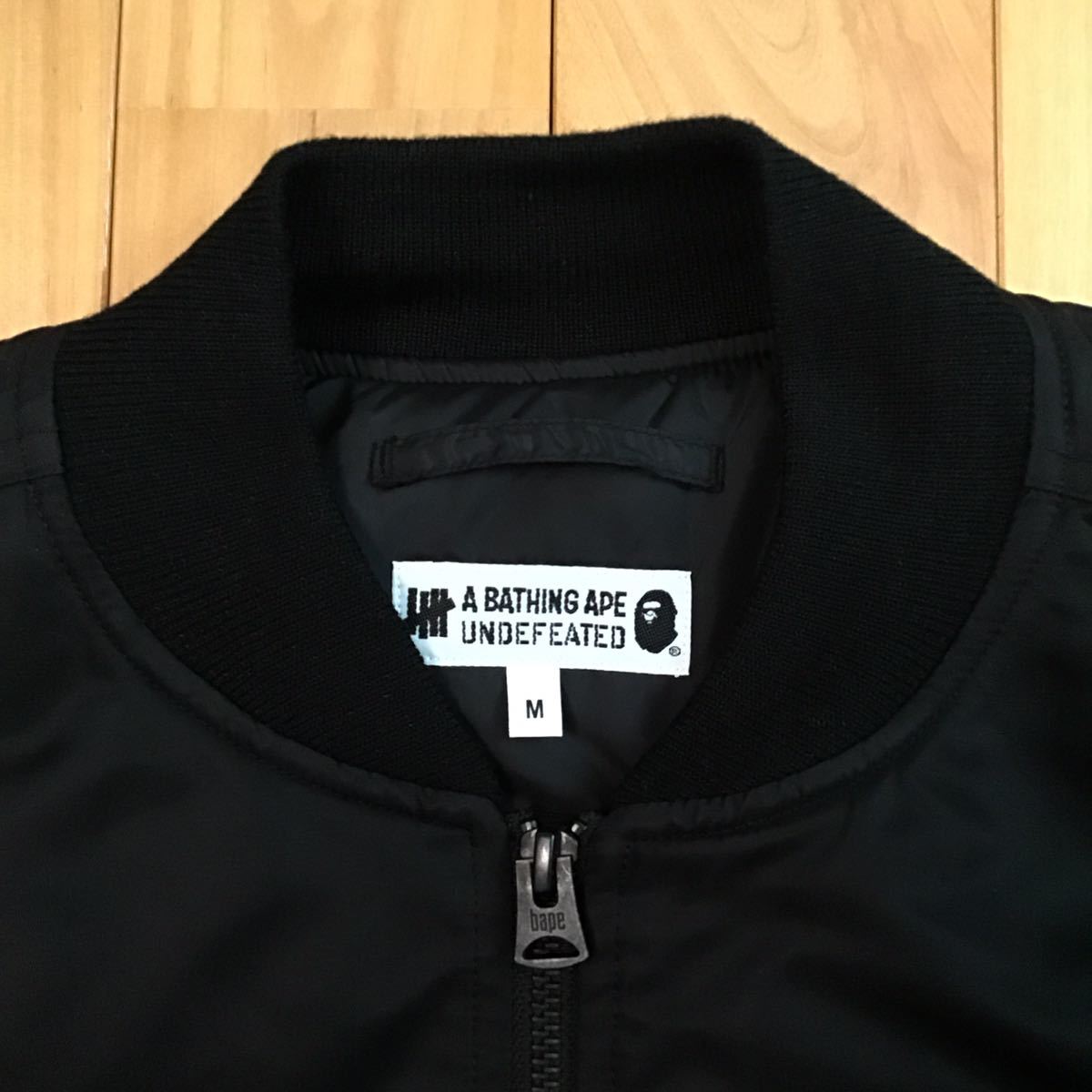 Undefeated × BAPE shark MA-1 bomber jacket Mサイズ a bathing ape BAPE エイプ ...