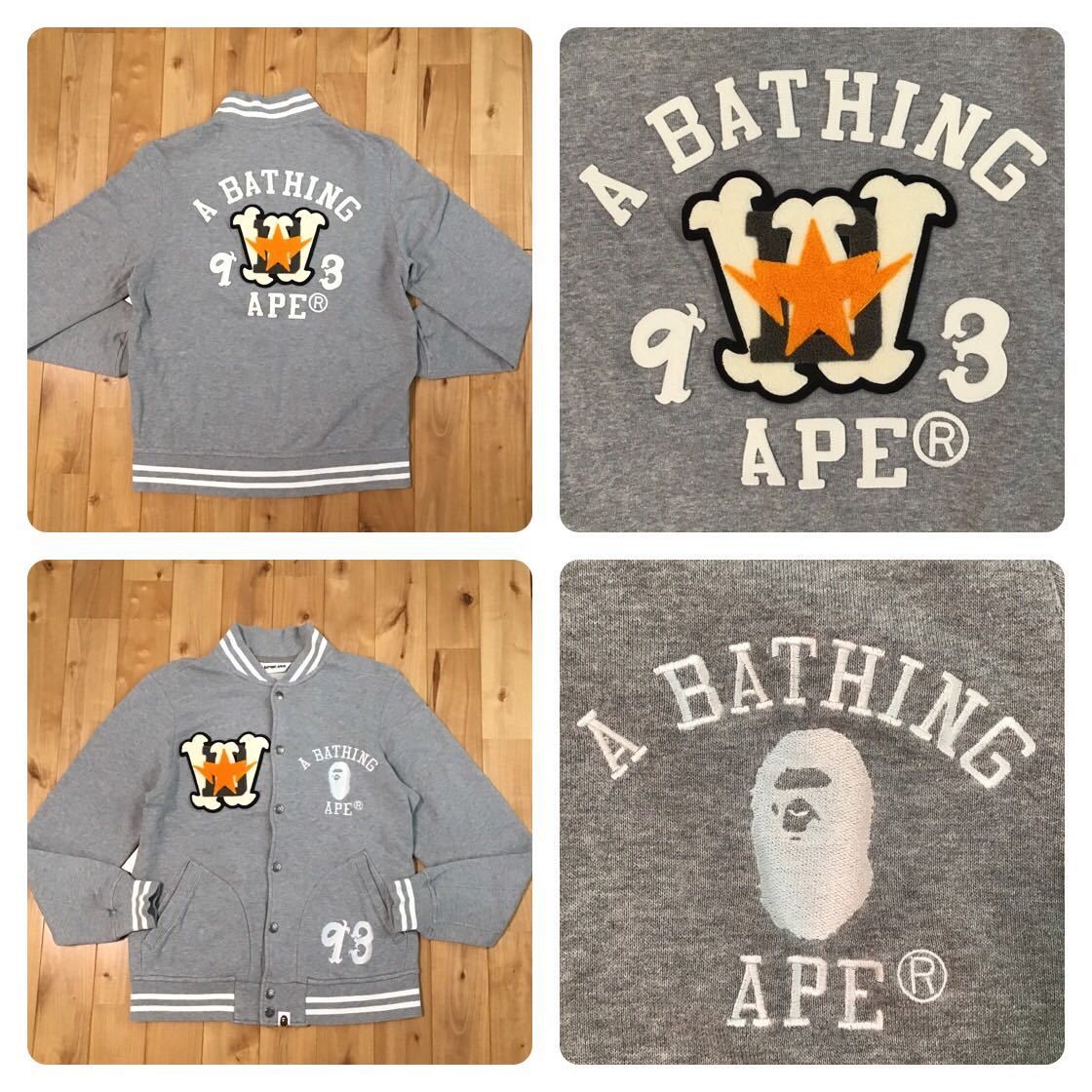 BAPESTA ワッペン スウェット スタジャン Mサイズ a bathing ape BAPE star sweat varsity ...